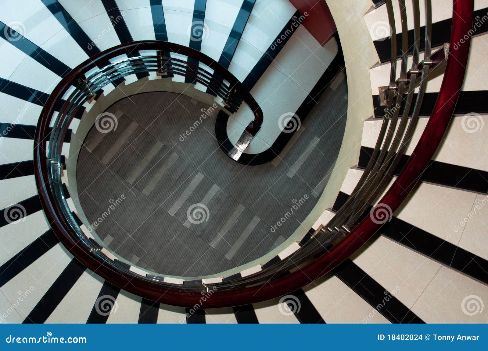 Winding Staircase stock photo. Image of stripes, curve - 18402024