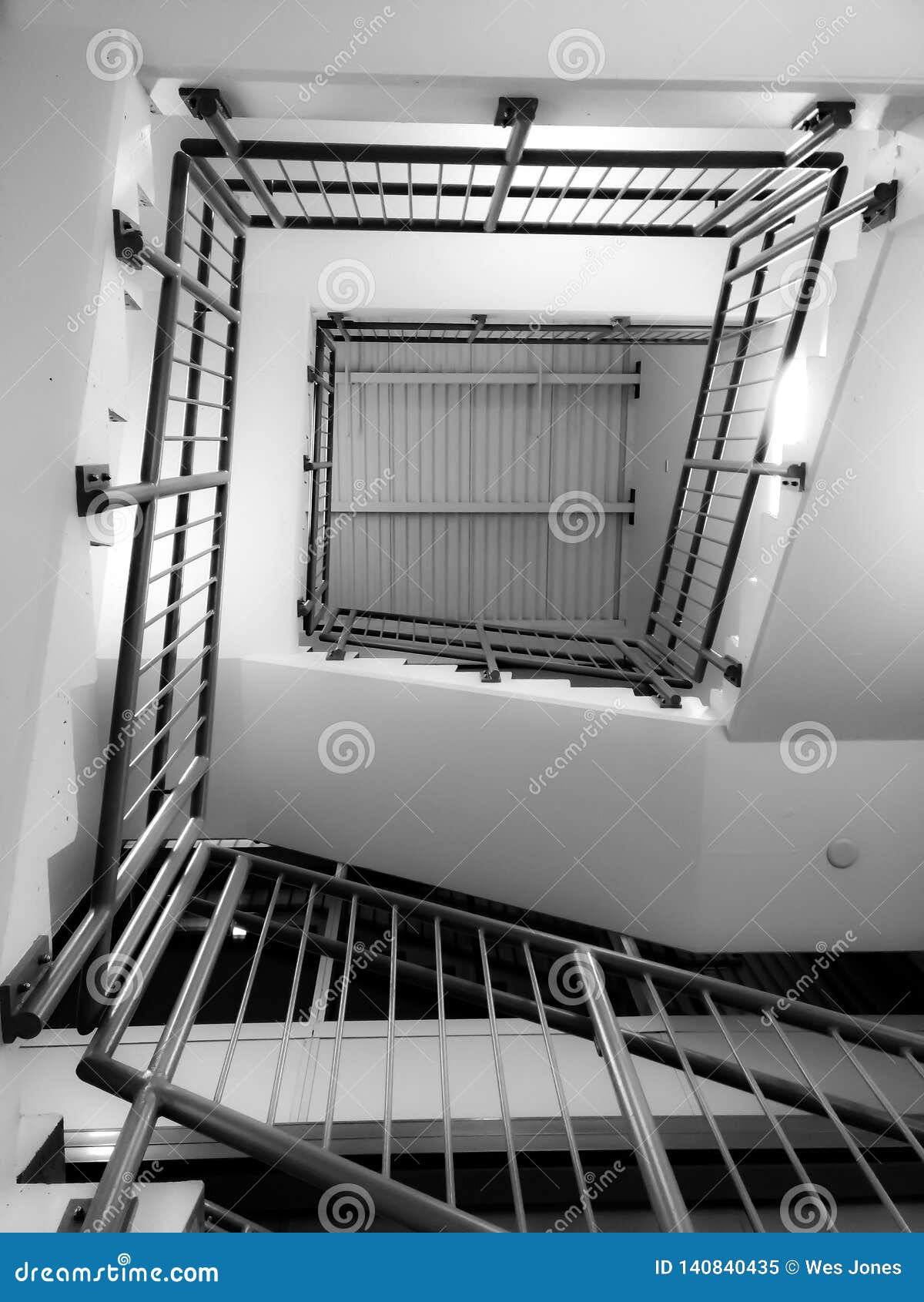 Winding Stairway stock image. Image of staircase, stairway - 140840435