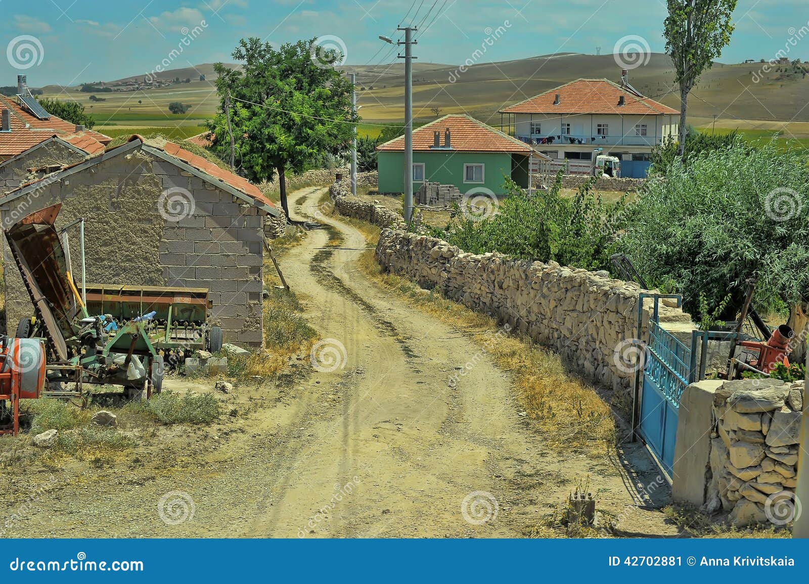 The Winding Streets of the Village Editorial Photo - Image of village ...