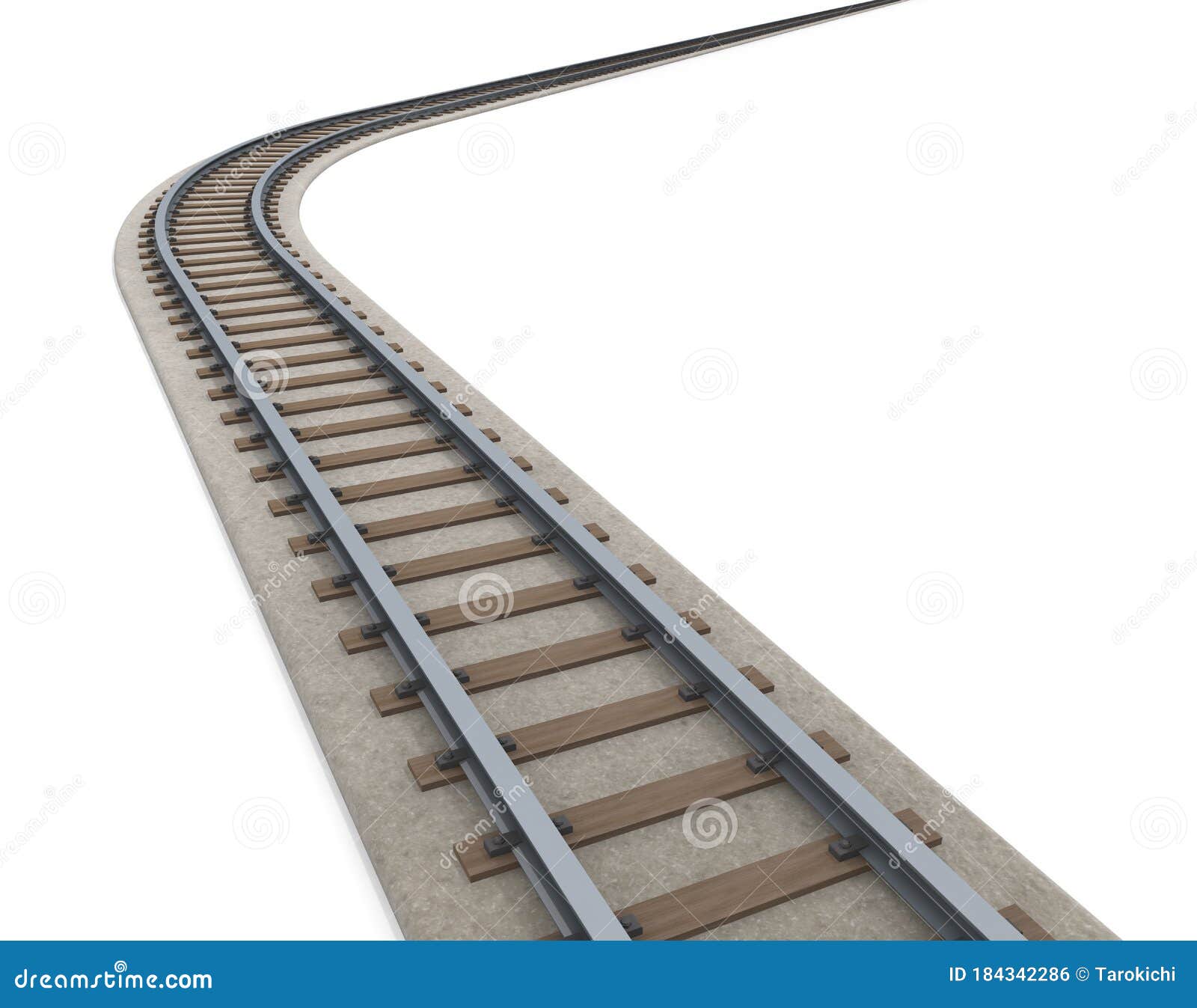 Curved Track. a Simple Track Stock Illustration - Illustration of life ...