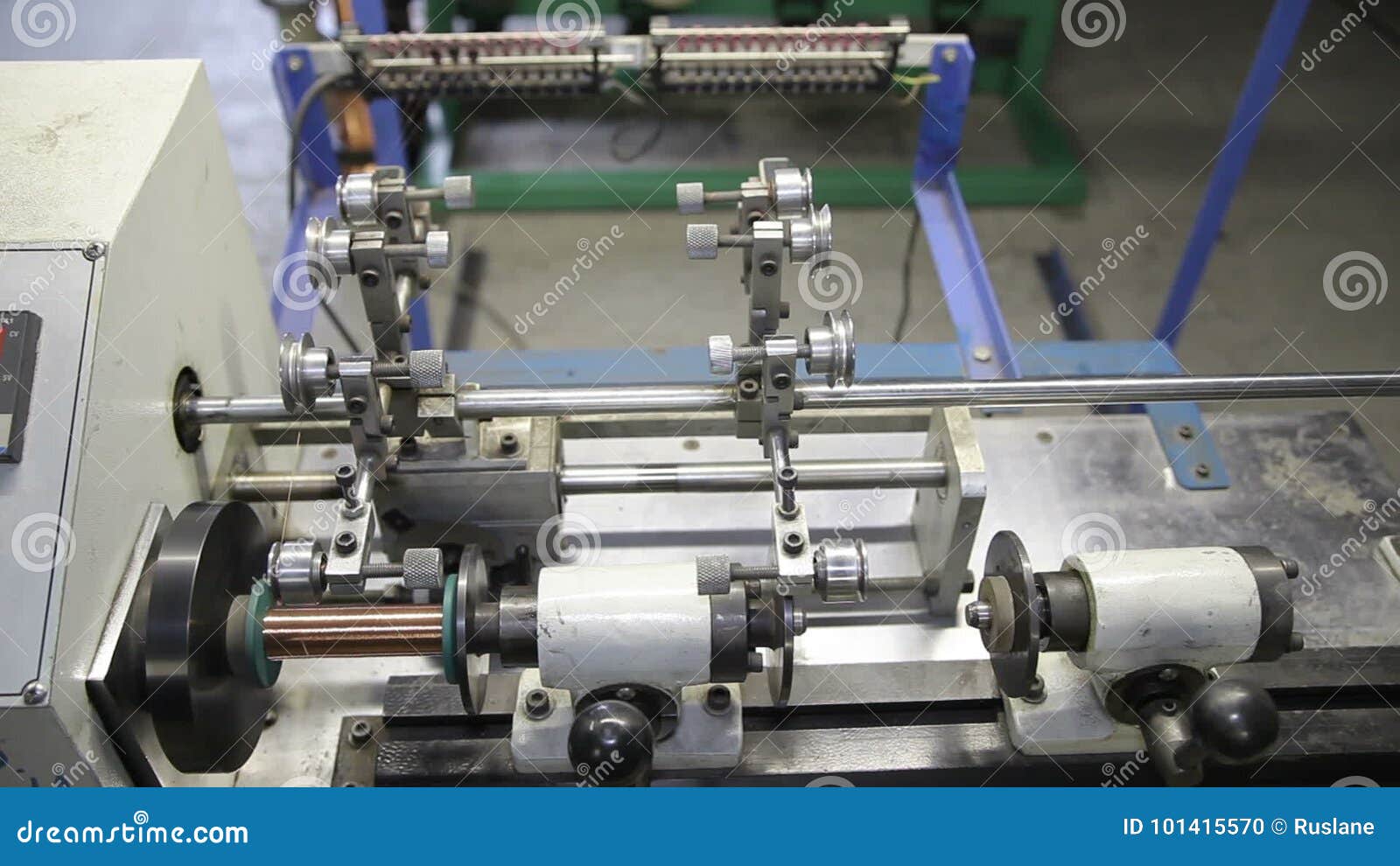 Winding of a Wire on a Bobbin Stock Footage - Video of closeup, optic ...