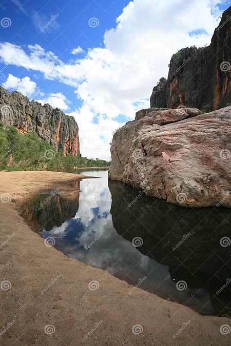 Windjana Gorge Australia stock photo. Image of cloud - 12277432