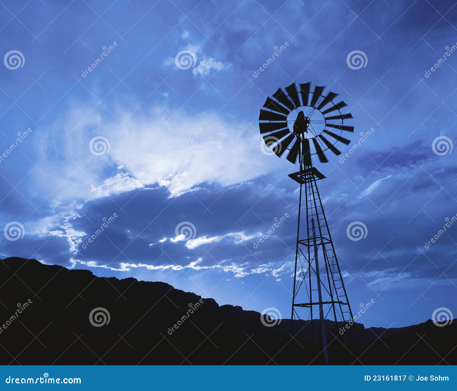 Windmil imagem de stock. Imagem de unido, estados, luar - 23161817