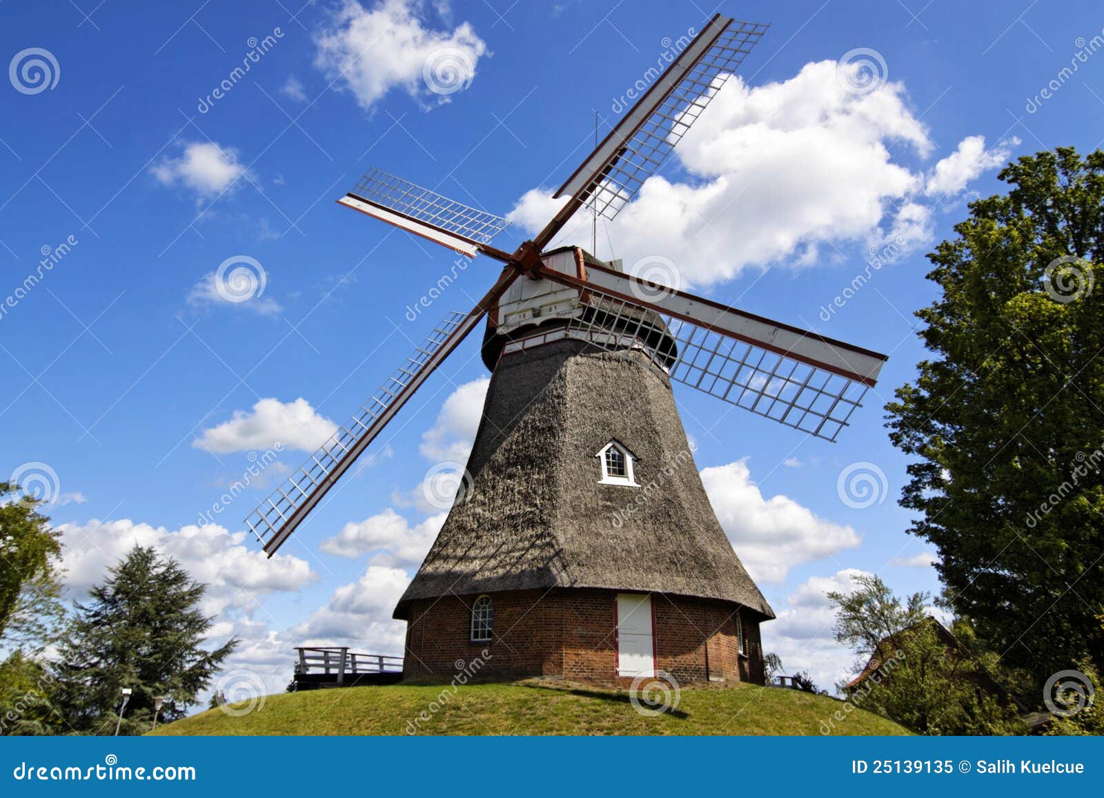 Windmil stock image. Image of culture, historic, clouds - 25139135