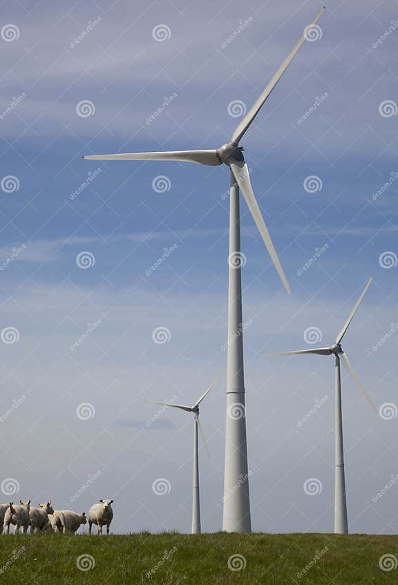 Windmil stock image. Image of electricity, farm, perspective - 25367527