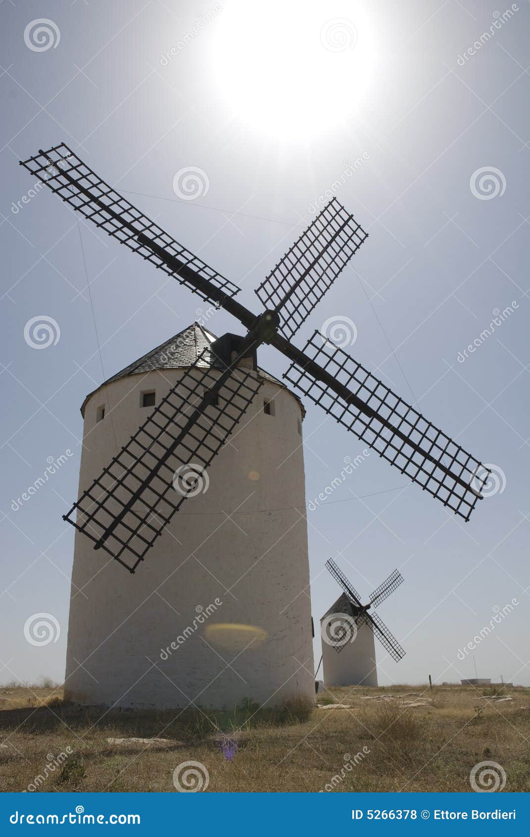 Windmil stock photo. Image of wind, rural, windmil, spain - 5266378