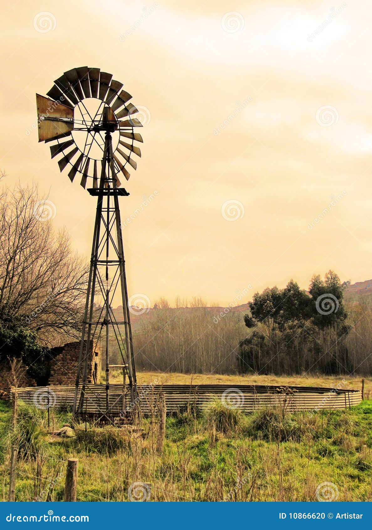 Windmill 1 stock photo. Image of exterior, weather, agriculture - 10866620