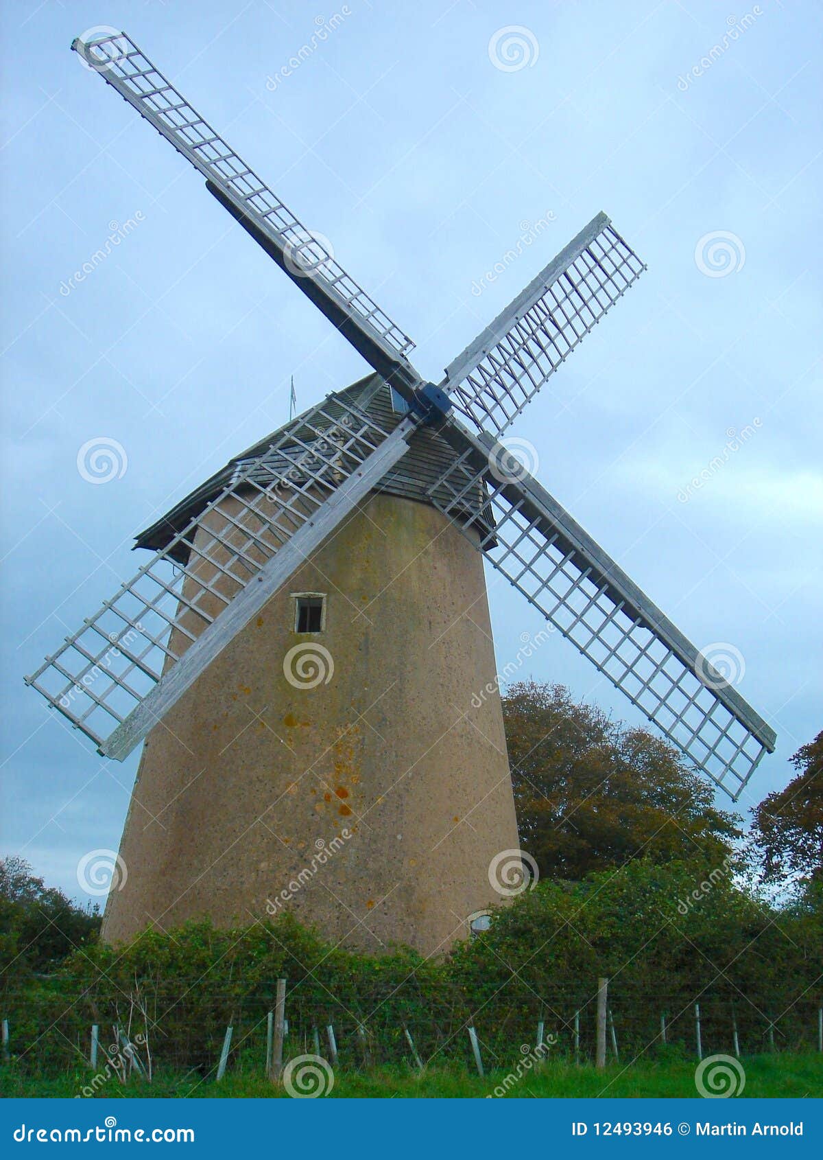 Windmill stock photo. Image of domicile, construction - 12493946