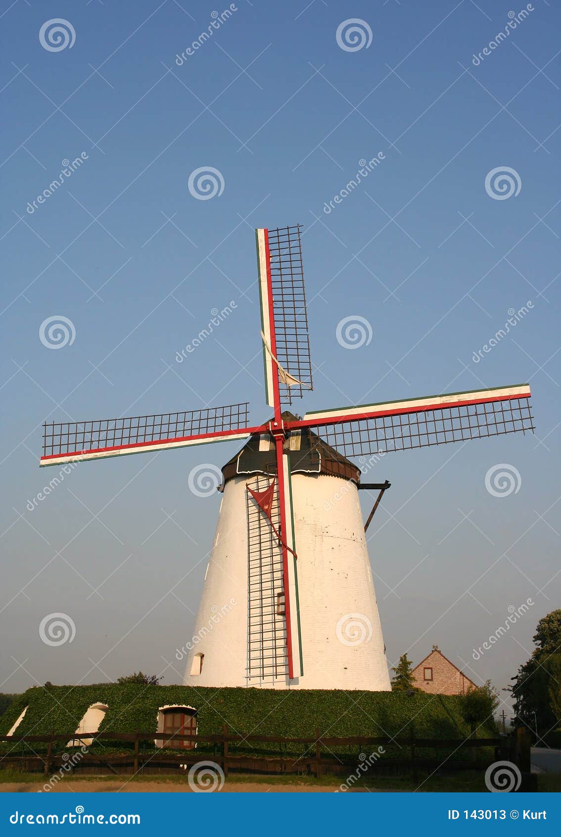 Windmill stock image. Image of belgian, scenic, traditional - 143013