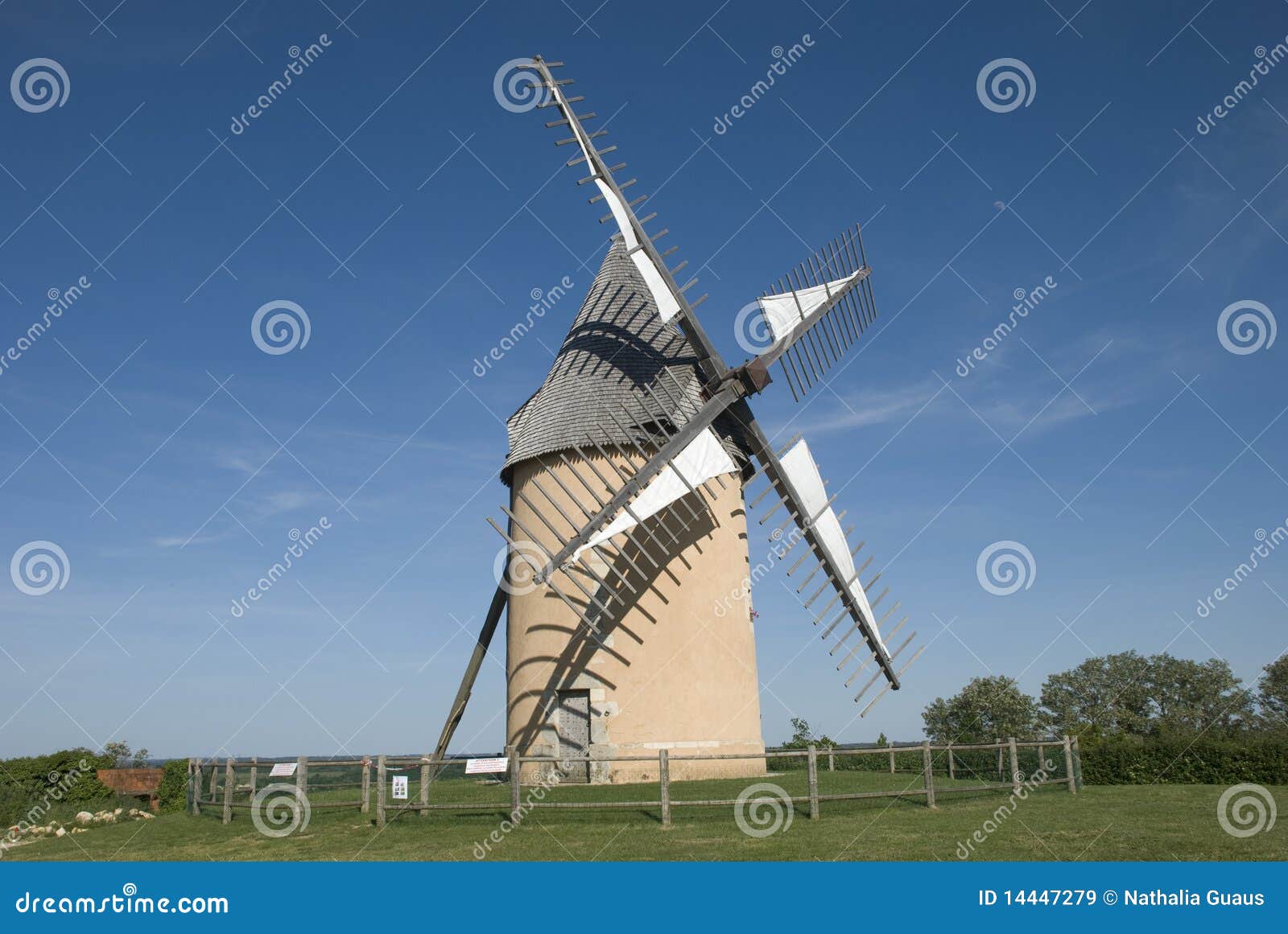 Windmill stock image. Image of flour, ancient, landmark - 14447279