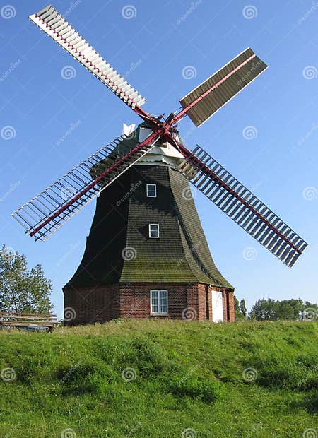 Windmill stock image. Image of buildings, wind, grass, kibble - 15053