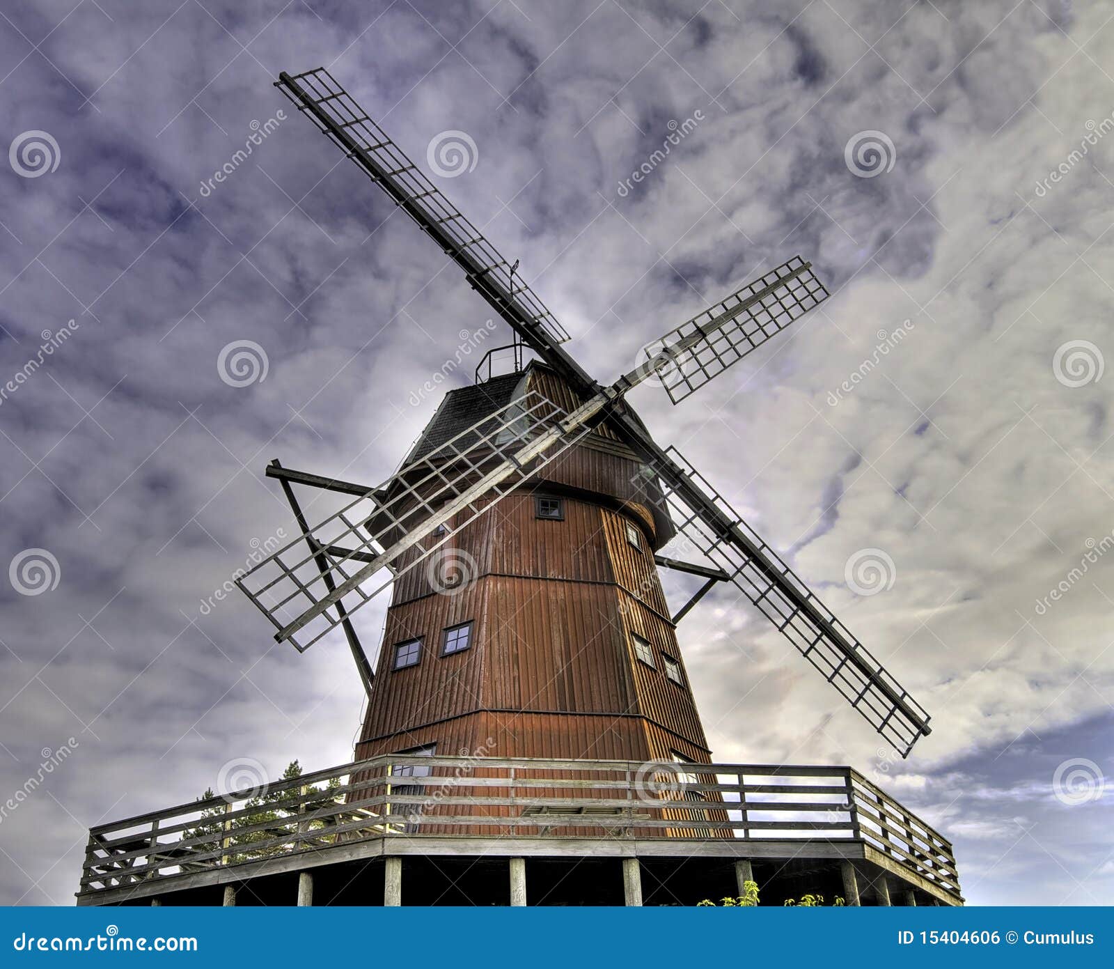 Windmill. stock photo. Image of wings, building, vintage - 15404606