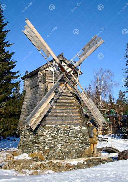 Windmill stock photo. Image of windmill, russian, antiquity - 17844326