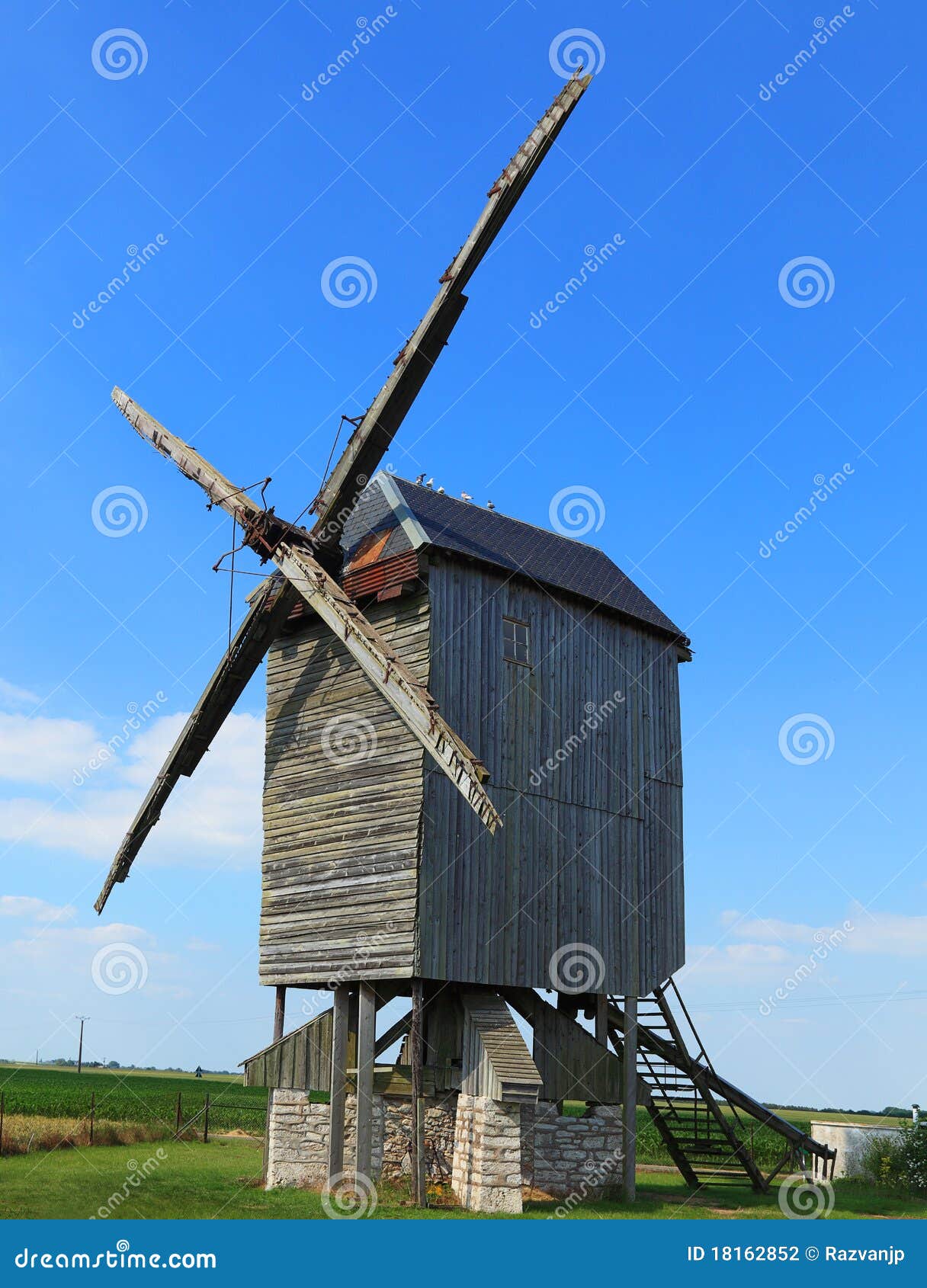 Windmill stock photo. Image of monument, mill, miller - 18162852
