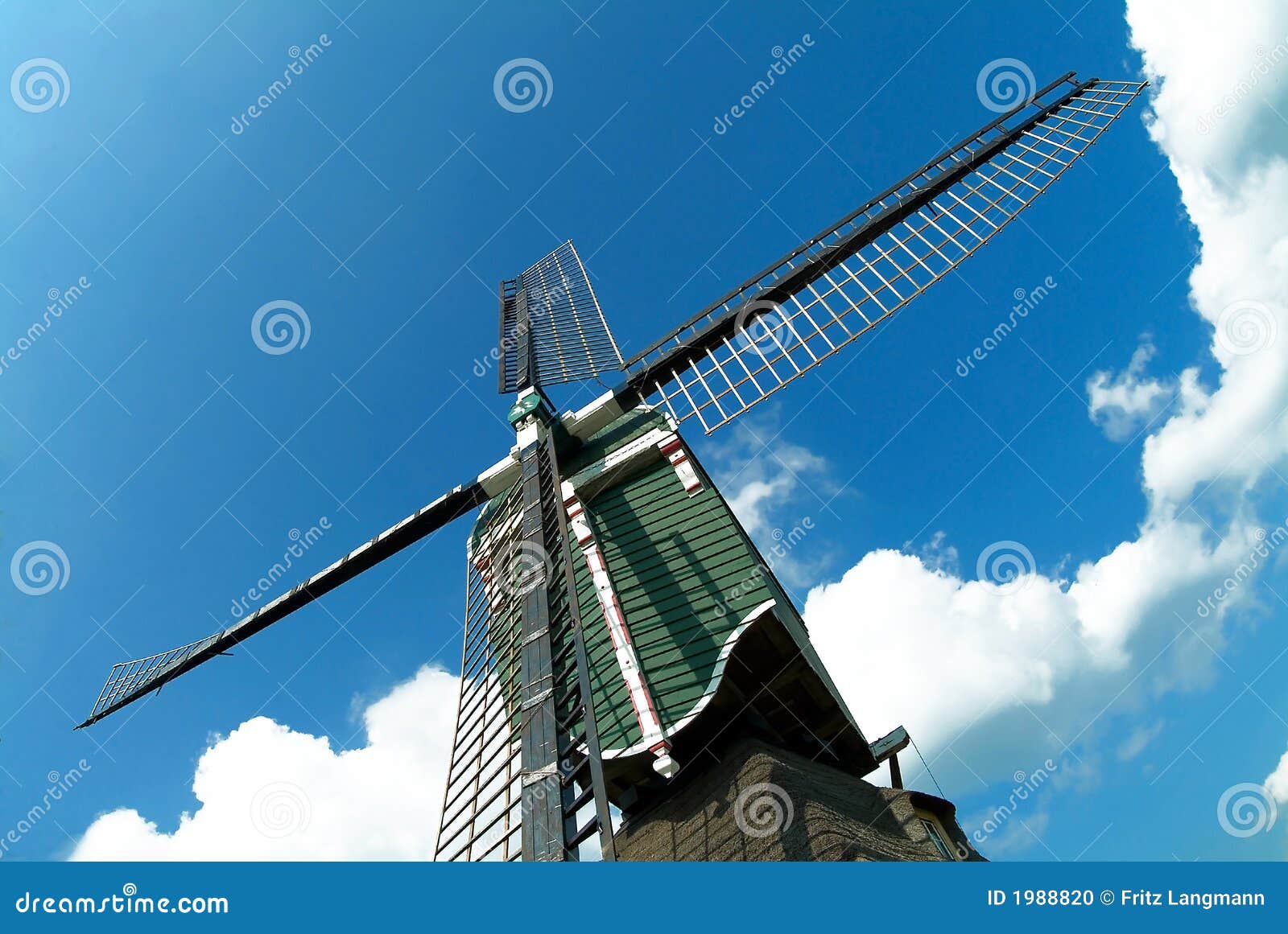 Windmill stock photo. Image of idyll, energy, exterior - 1988820