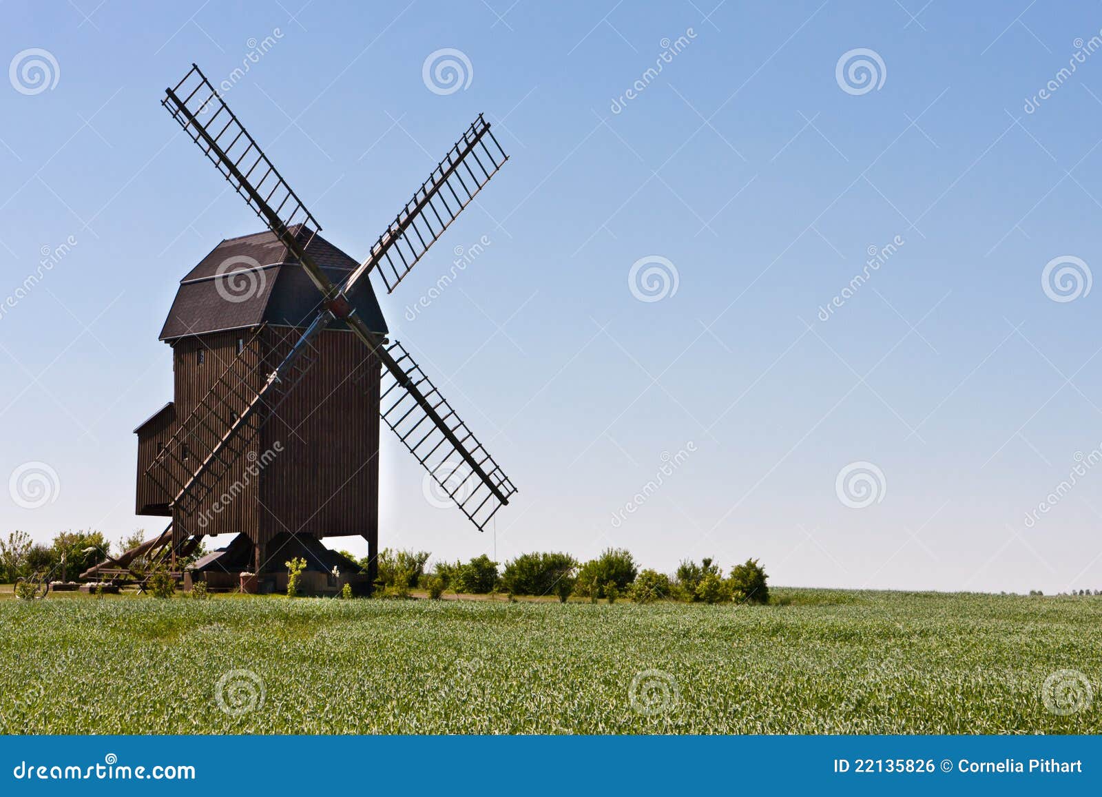 Windmill stock photo. Image of sunlight, horizontal, copy - 22135826