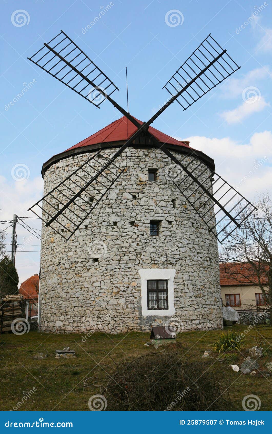 A windmill stock image. Image of windmill, detail, roof - 25879507