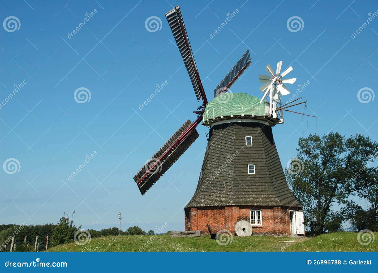 Windmill stock photo. Image of windmill, vintage, german - 26896788