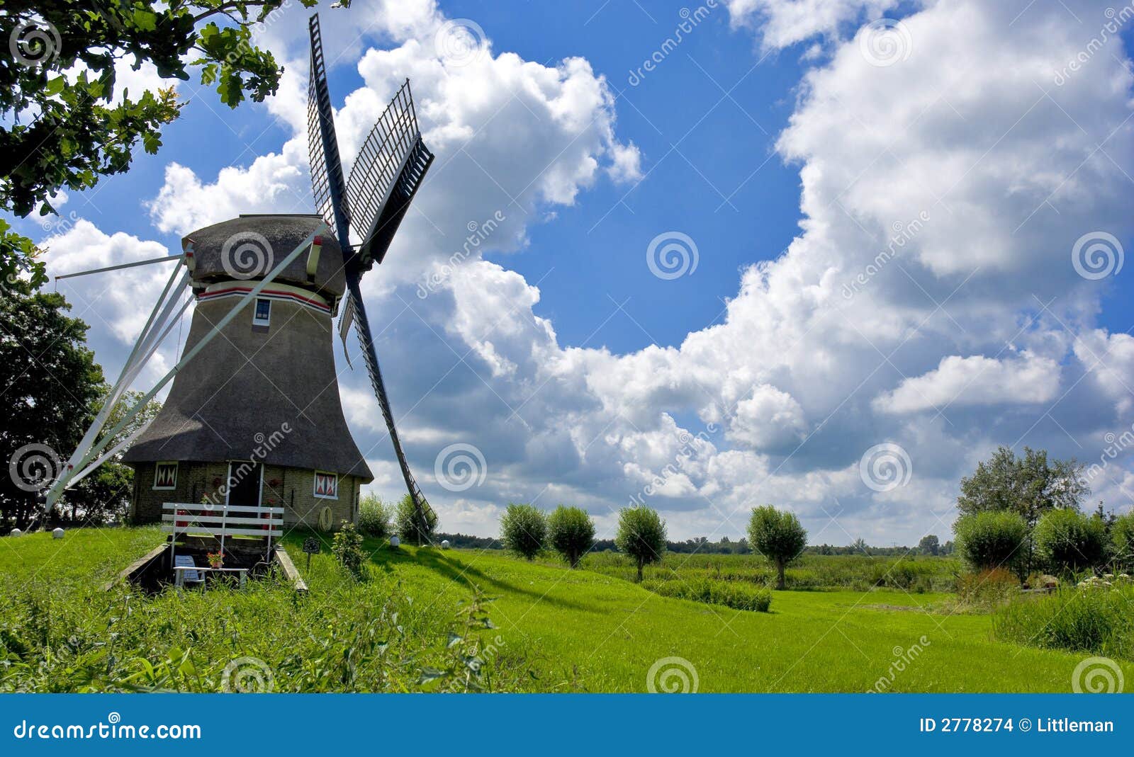 Windmill stock photo. Image of green, farm, airstream - 2778274