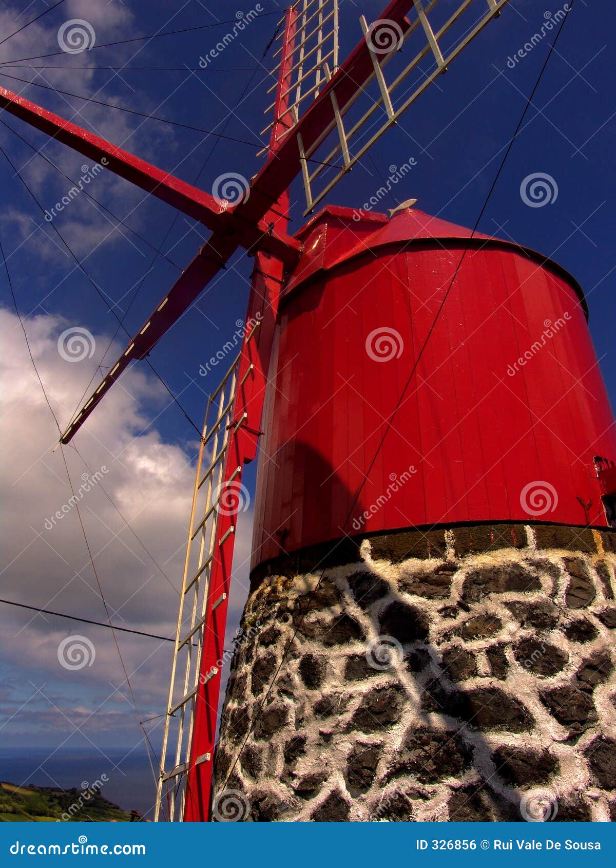 Windmill stock photo. Image of stones, stairs, windmill - 326856