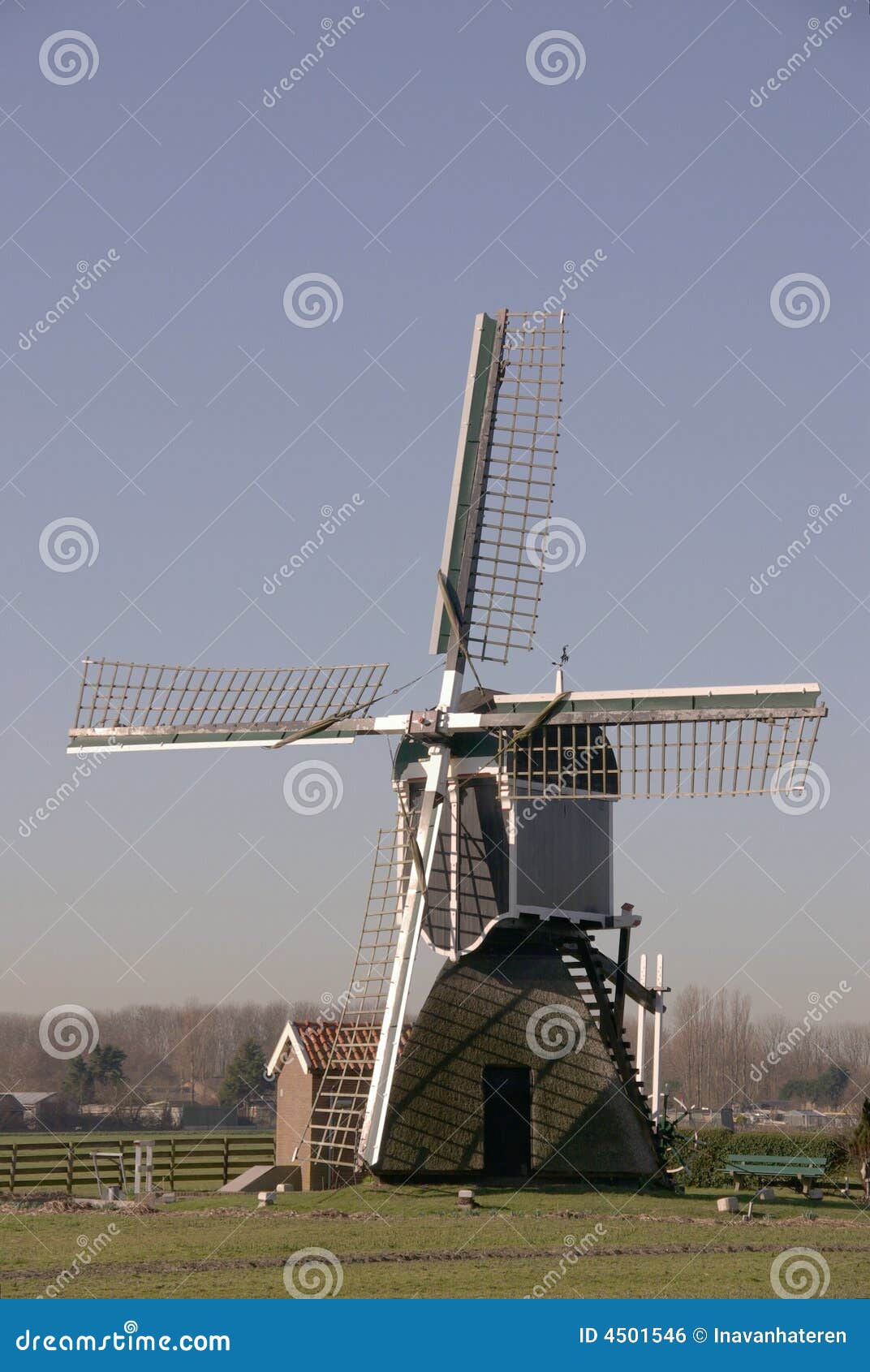 Windmill stock photo. Image of europe, water, construction - 4501546