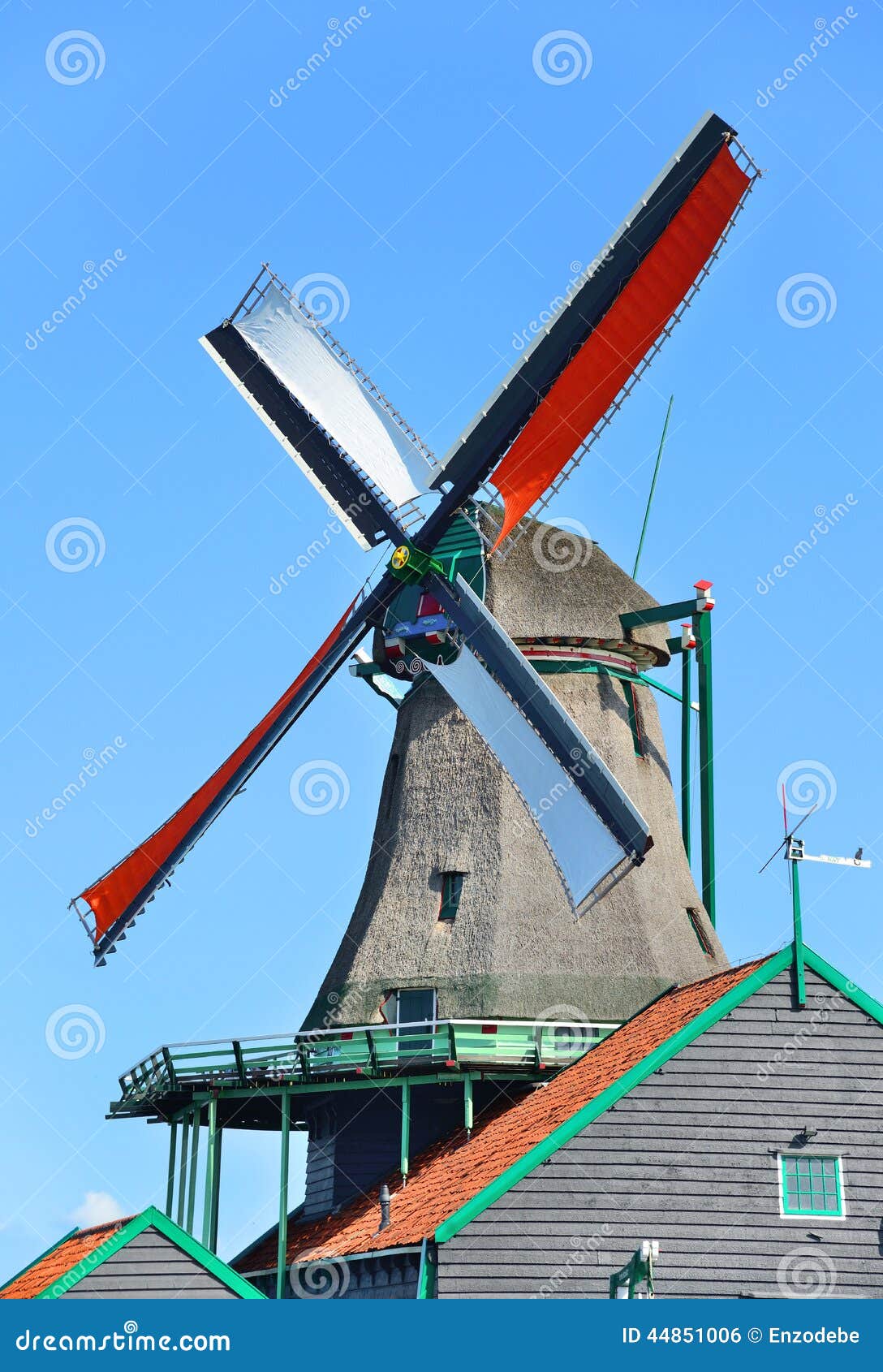 Windmill amsterdam stock photo. Image of traditional - 44851006