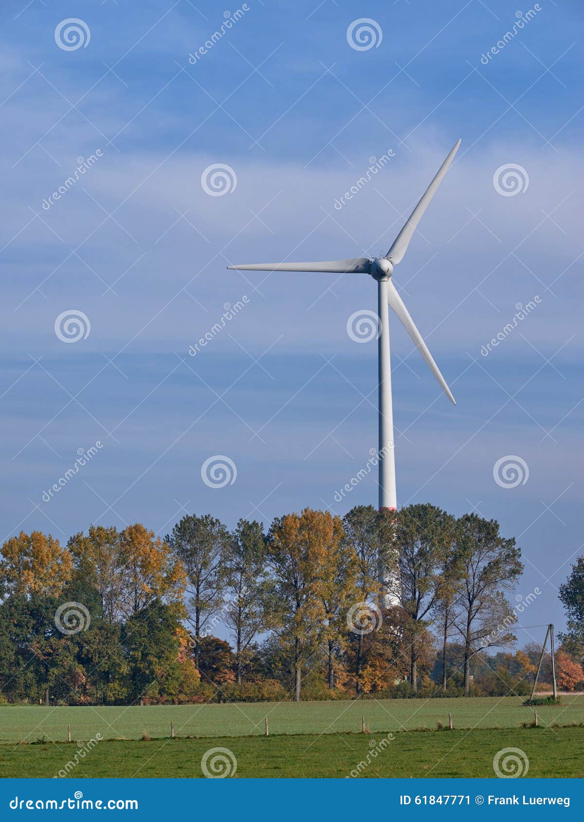 Windmill in autumn stock image. Image of northrhine, countryside - 61847771