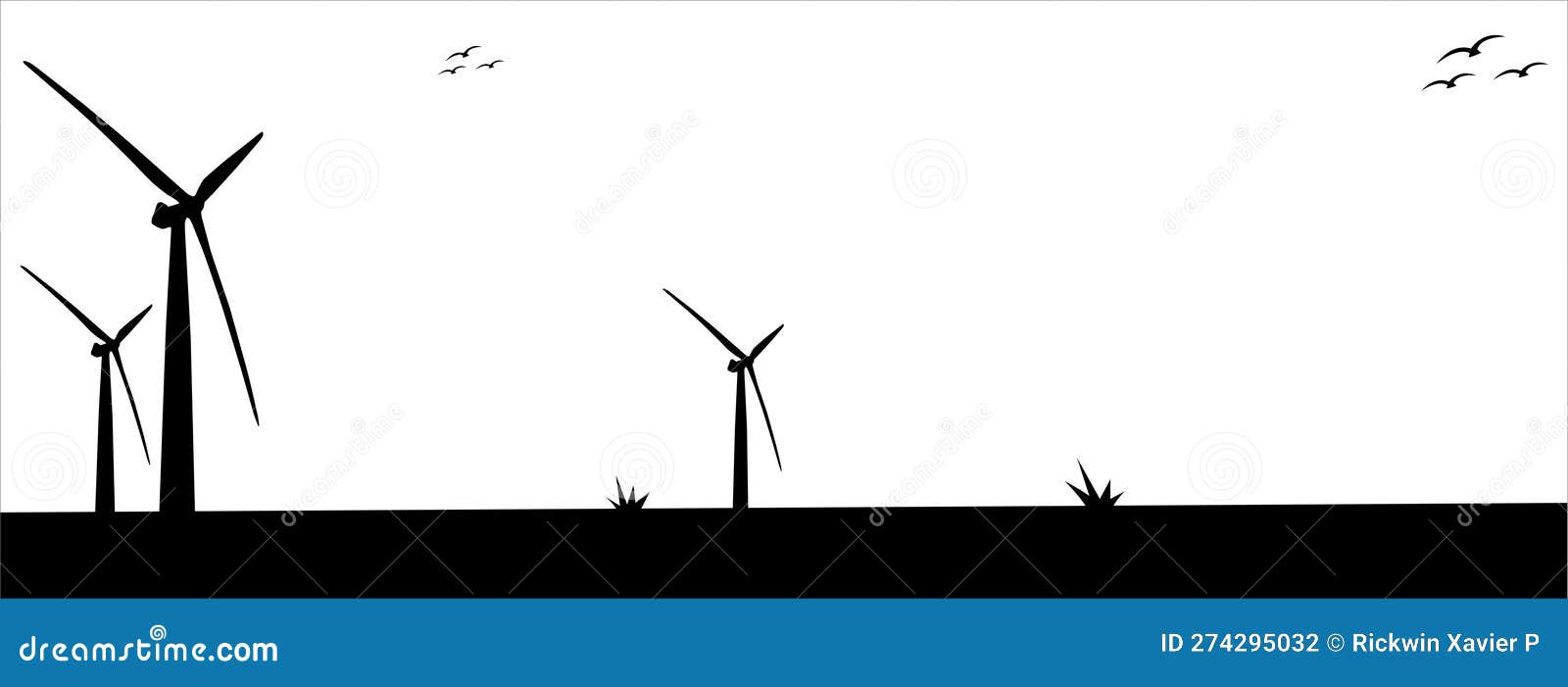Windmill Background Design. Windmill Background Stock Vector ...