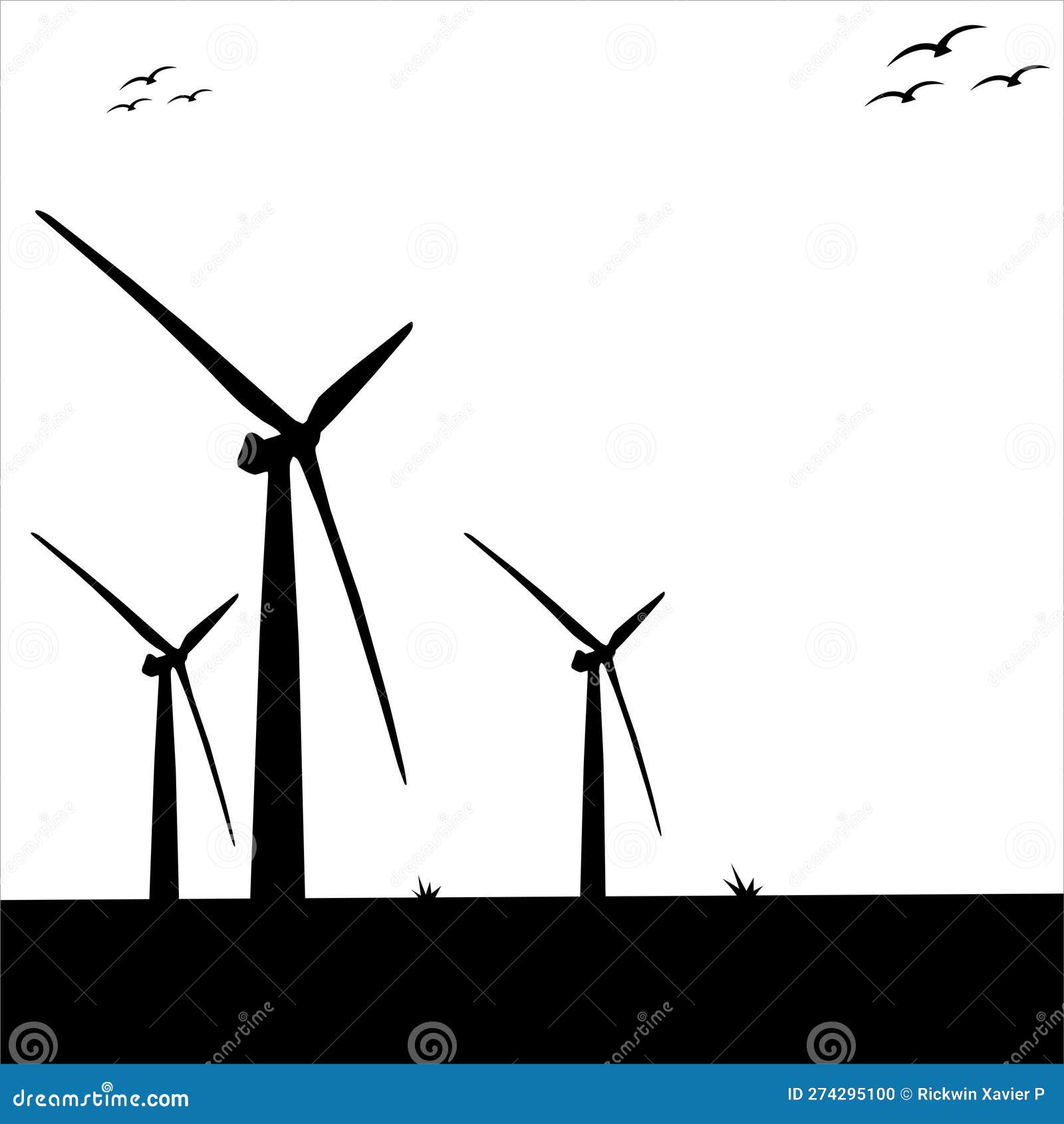 Windmill Background Design. Windmill Background. Renewable Energy ...