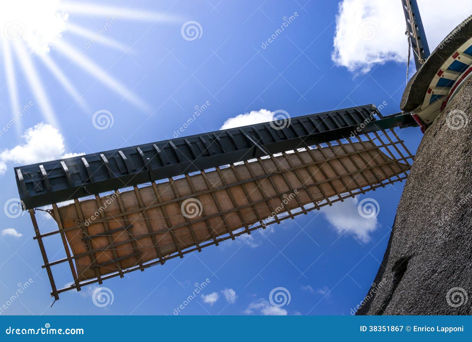 Windmill blade stock image. Image of sunnyday, closeup - 38351867