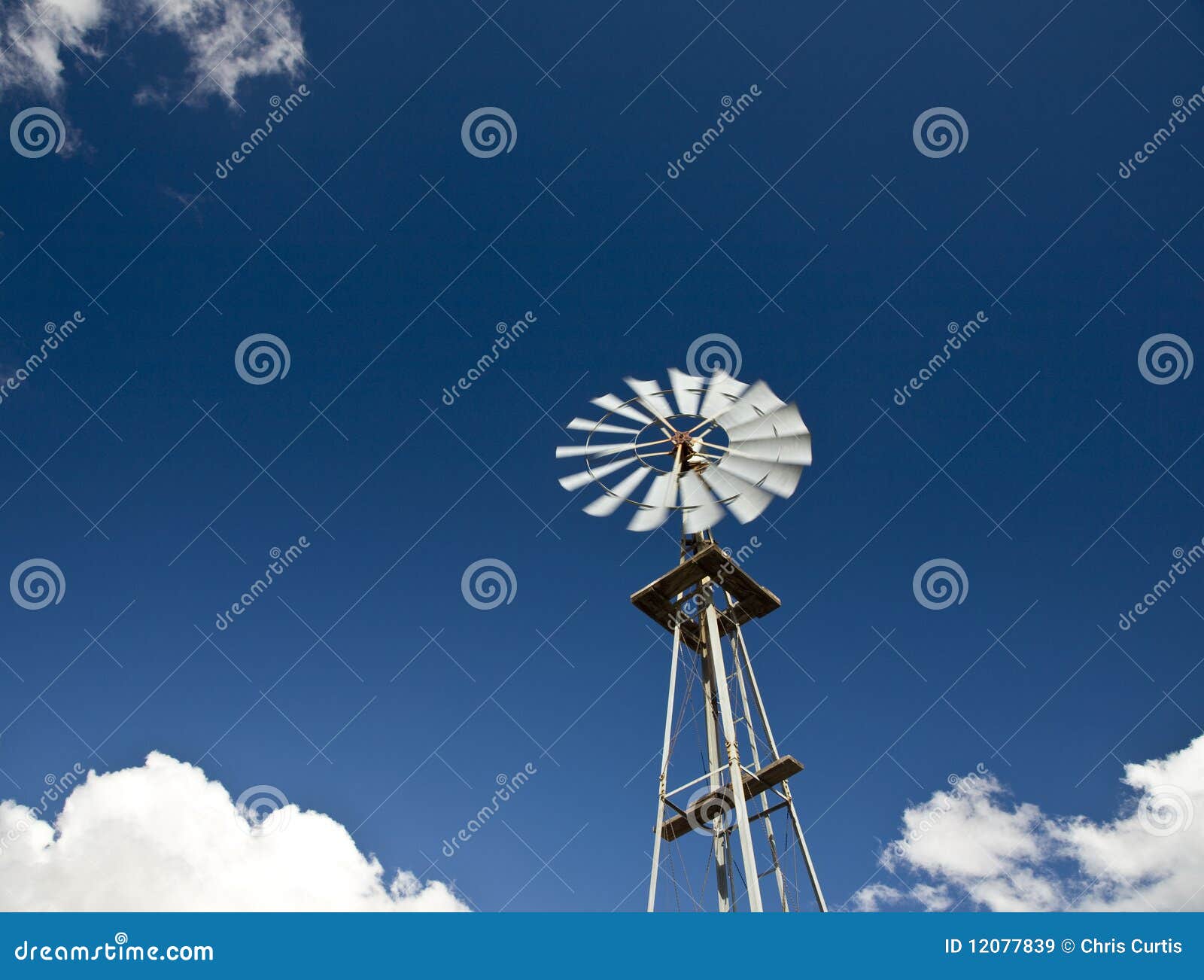 Windmill and Blue Sky stock image. Image of working, rotation - 12077839