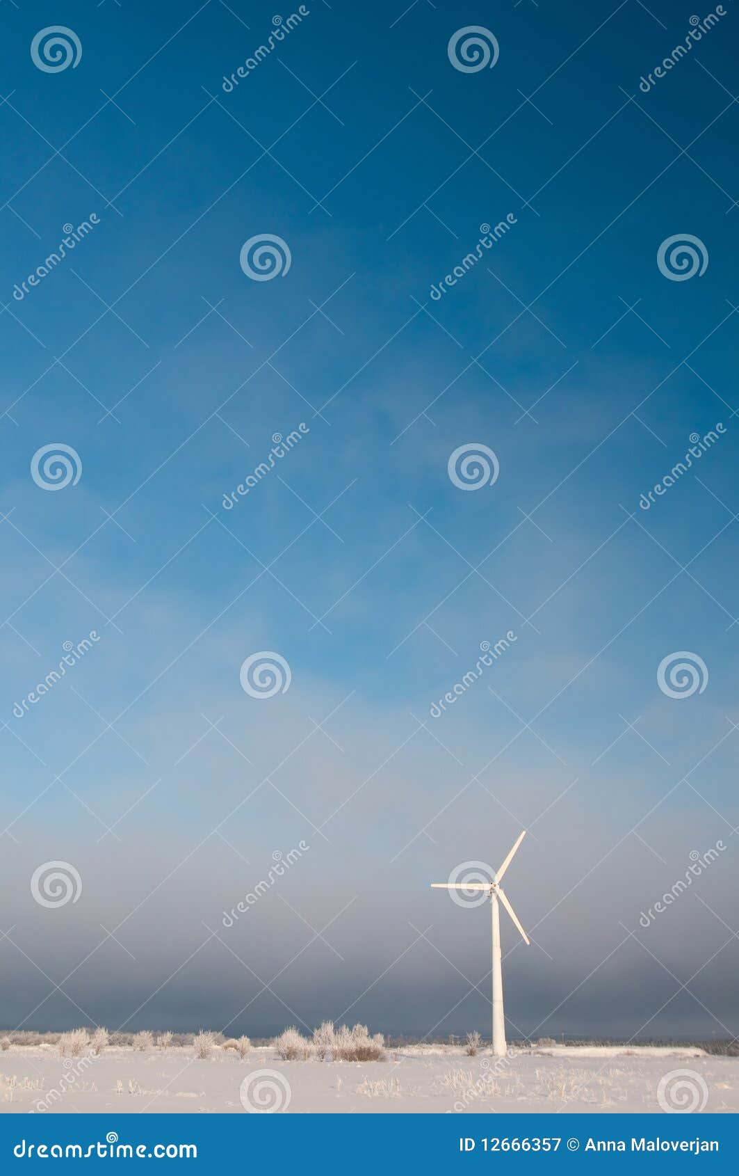 Windmill and blue sky stock image. Image of landscape - 12666357