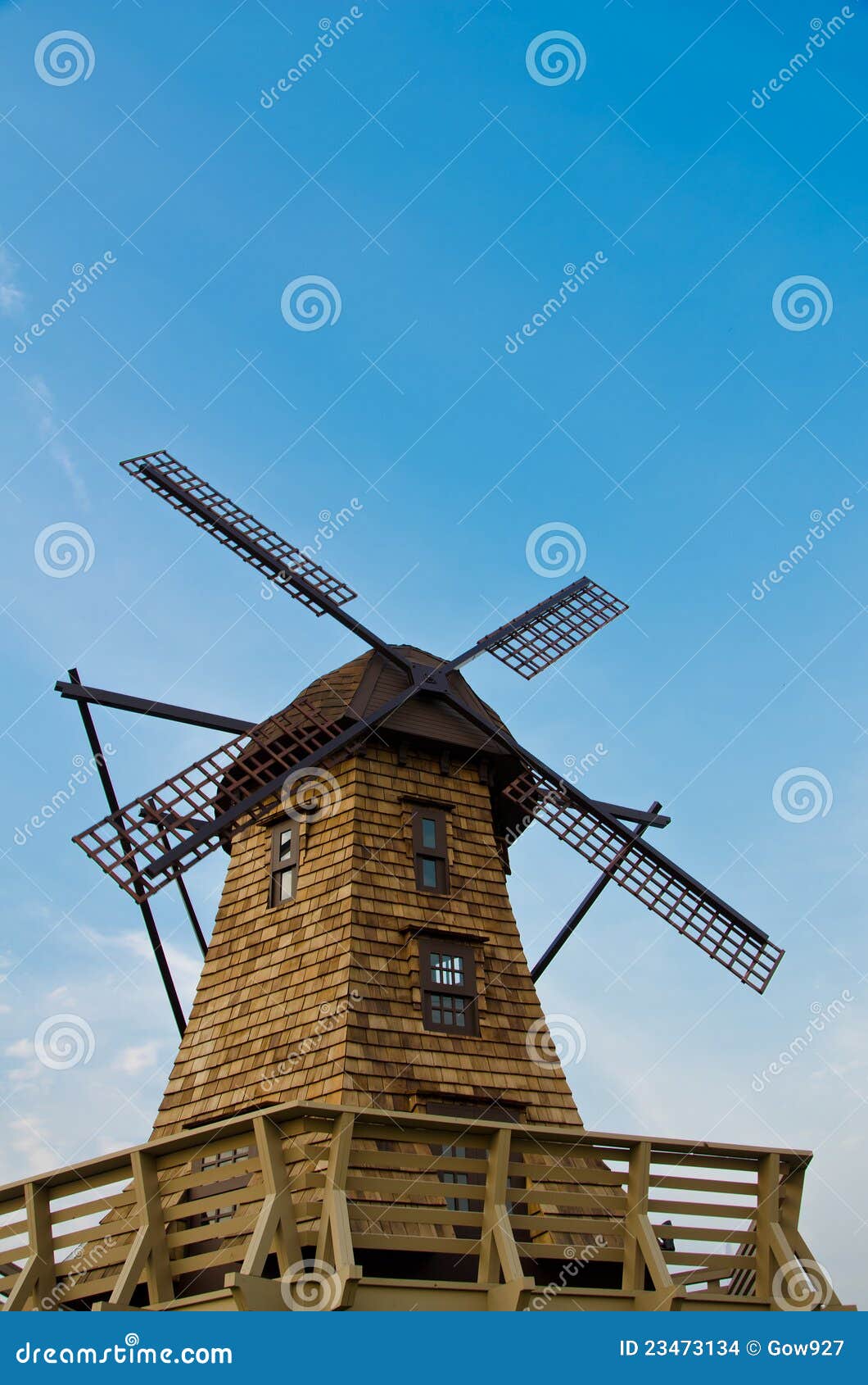 Windmill in the blue sky stock photo. Image of generator - 23473134