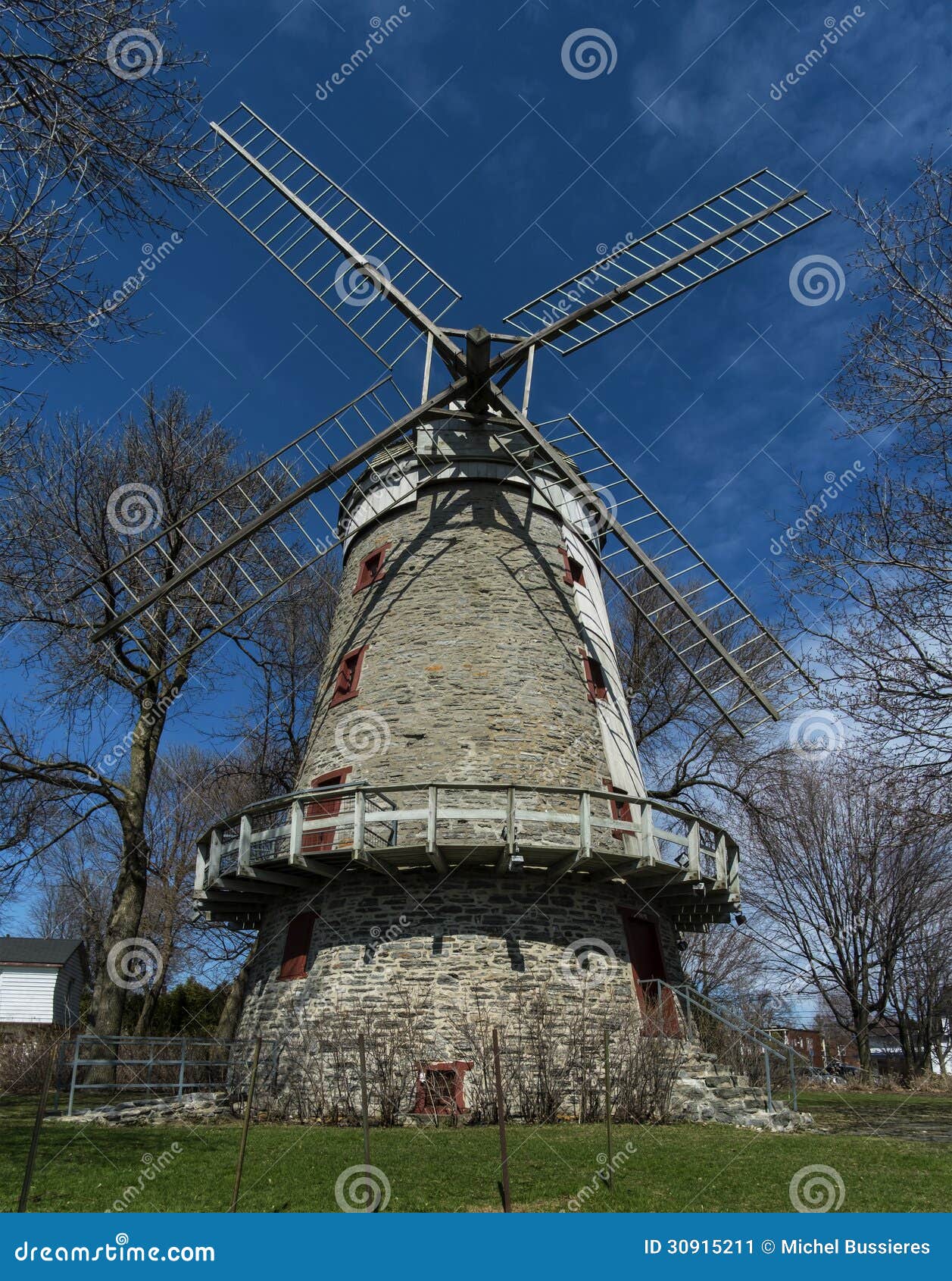 Windmill stock image. Image of windmill, quebec, windmills - 30915211