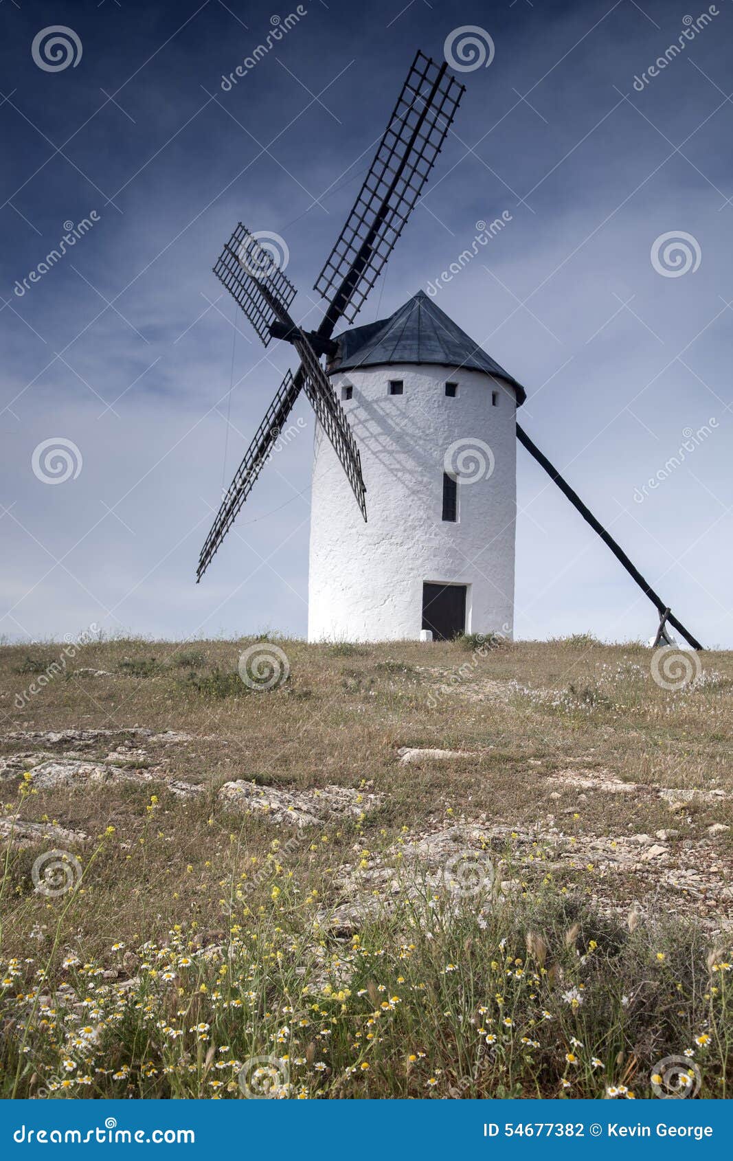 Windmill, Campo De Criptana Stock Photo - Image of castilla, landmark ...