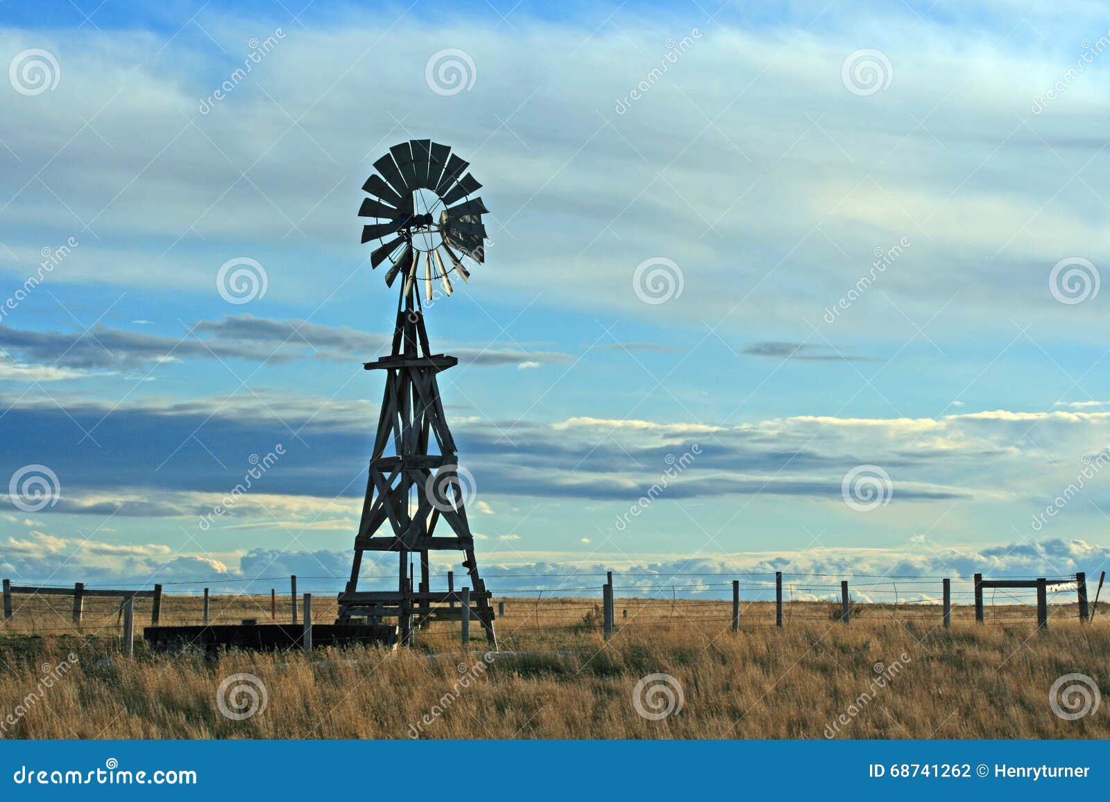 Windmill on Cattle Ranch in Lusk Wyoming USA Stock Photo - Image of ...