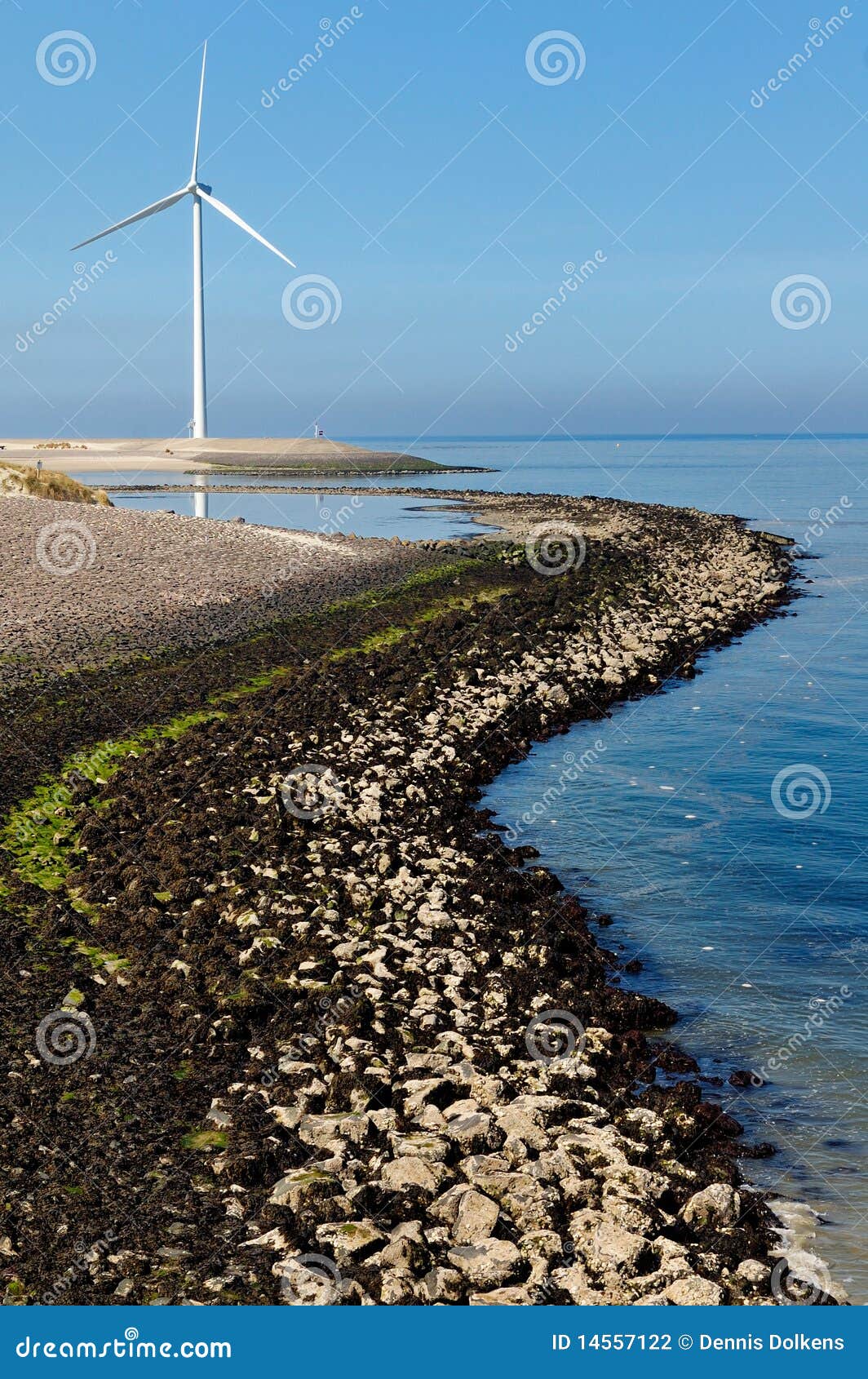 Windmill on a stock photo. Image of north, blue, coastal - 14557122