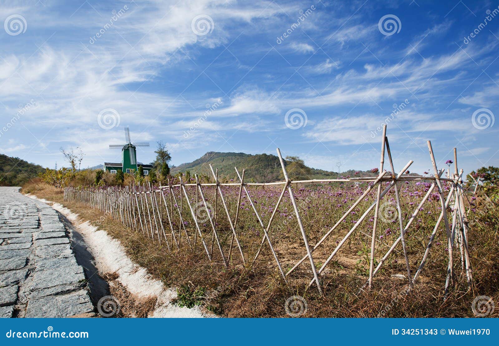 Windmill stock image. Image of dutch, blade, countryside - 34251343