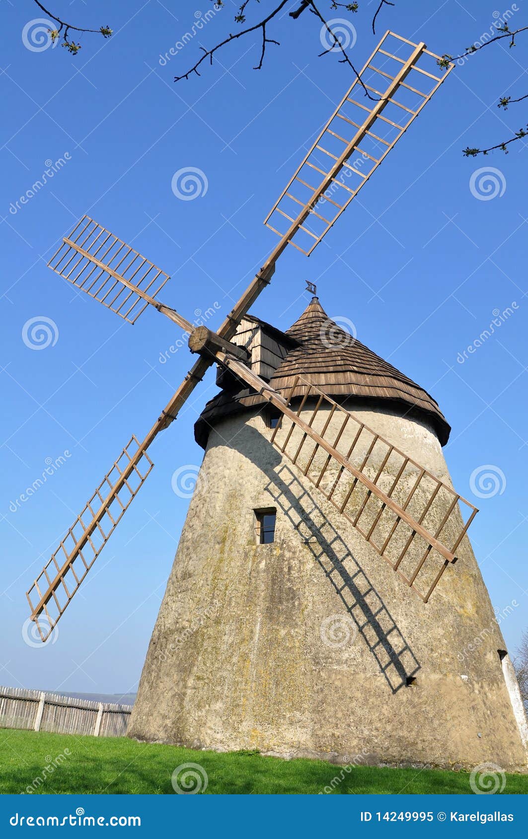 Windmill of dutch style stock image. Image of historic - 14249995