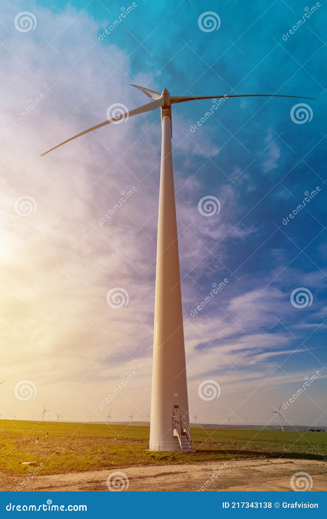 Windmill for Electric Power Stock Photo - Image of windmill, green ...