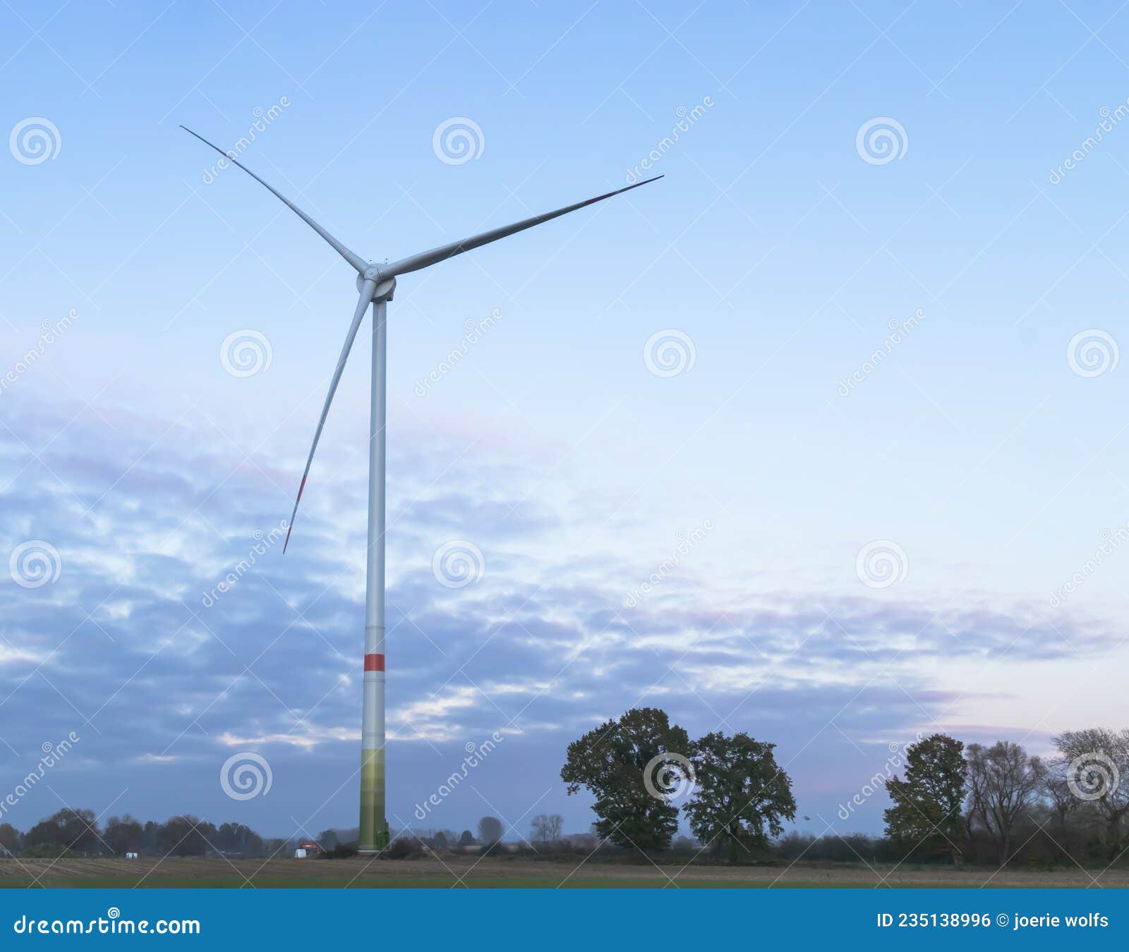 Windmill evening landscape stock photo. Image of tower - 235138996