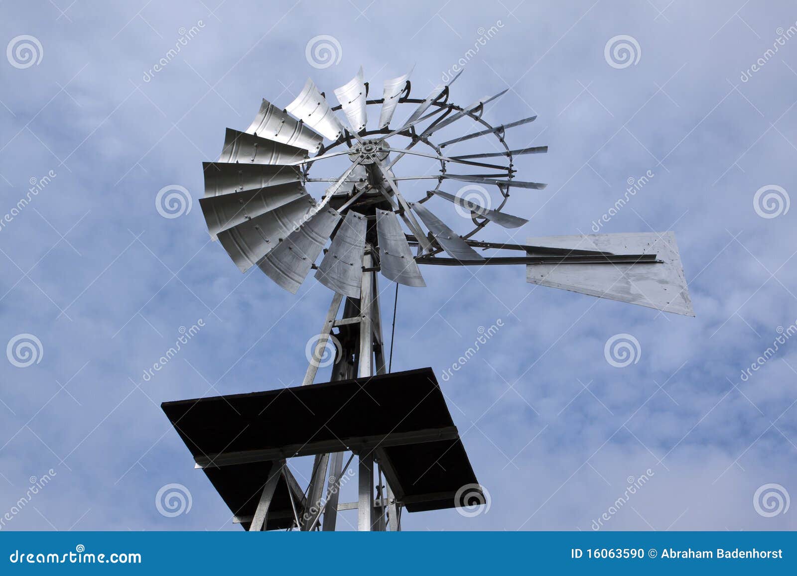 Windmill on a farm stock photo. Image of silver, colour - 16063590