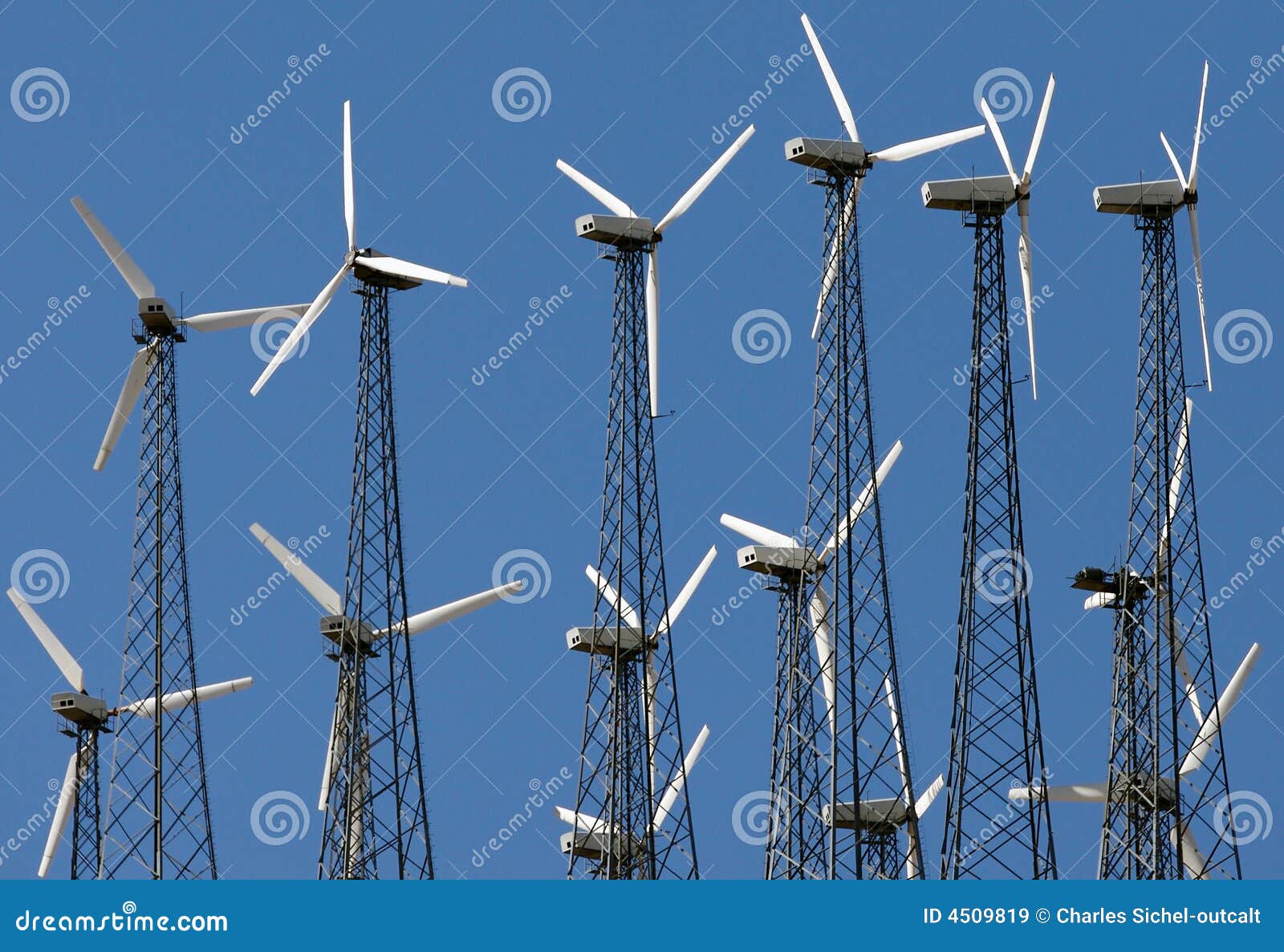 Windmill farm stock image. Image of masts, source, windmills - 4509819
