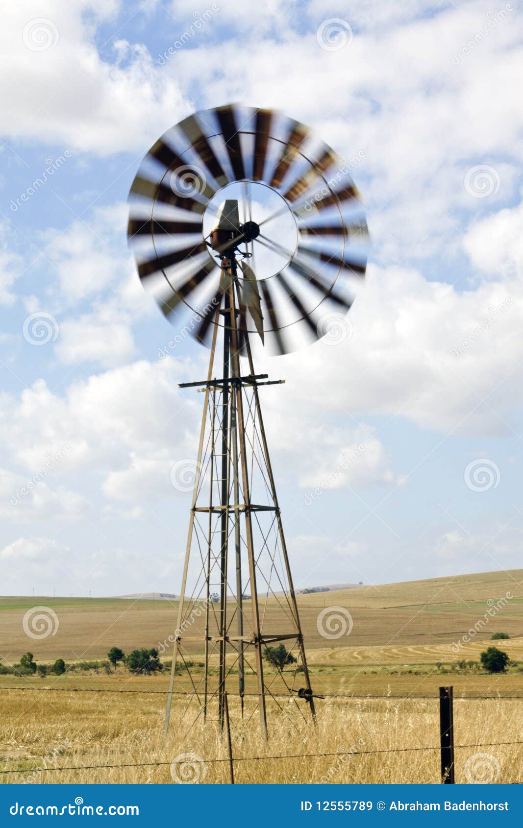Windmill on a Farm in South Africa Stock Image - Image of south ...
