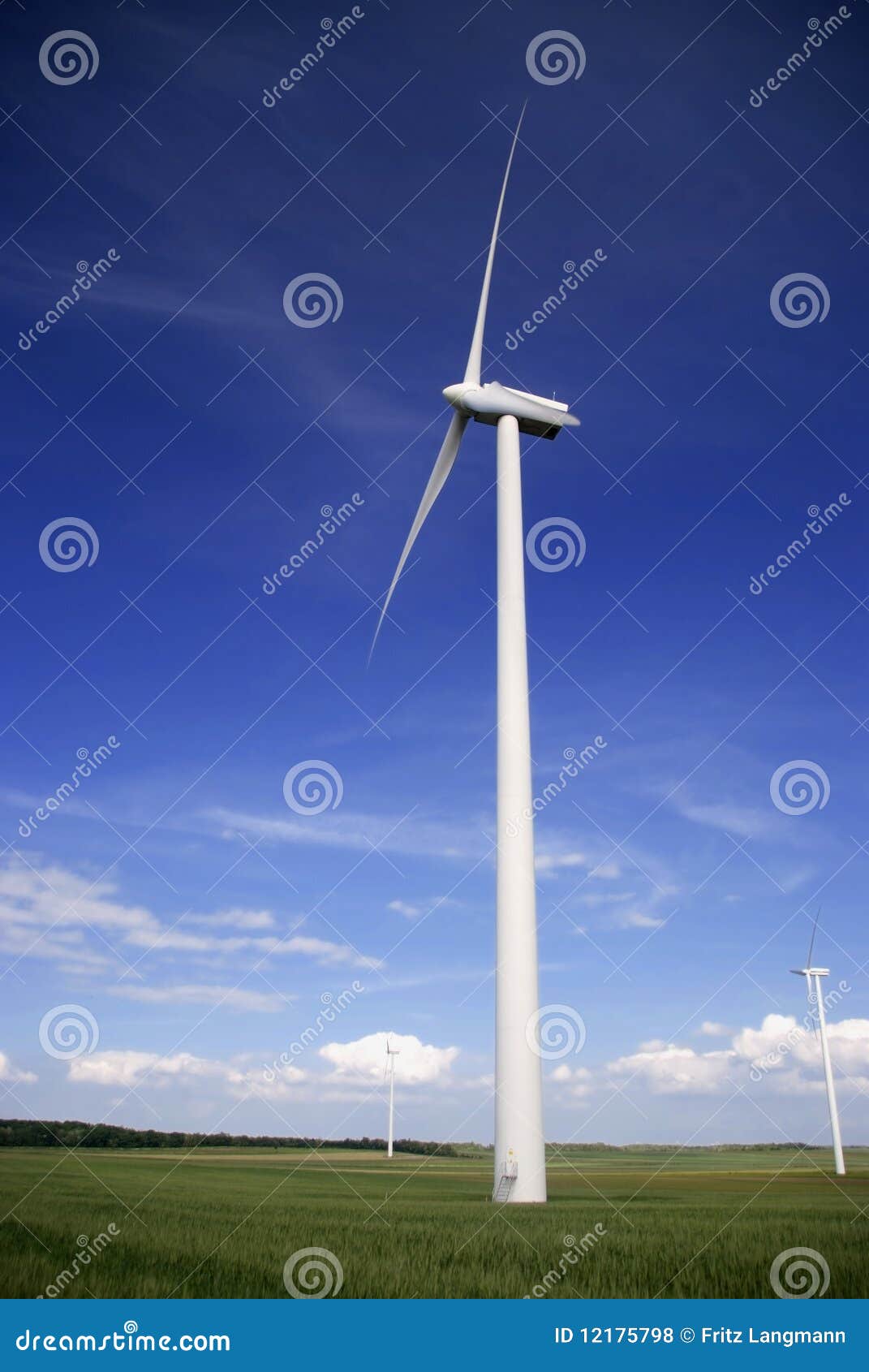Windmill field sky stock photo. Image of speed, strong - 12175798
