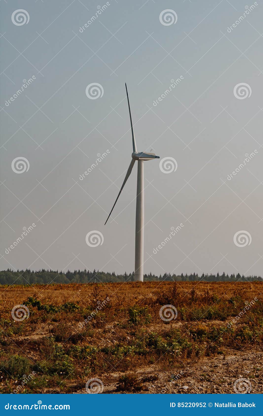 Windmill on field stock photo. Image of electric, environmental - 85220952
