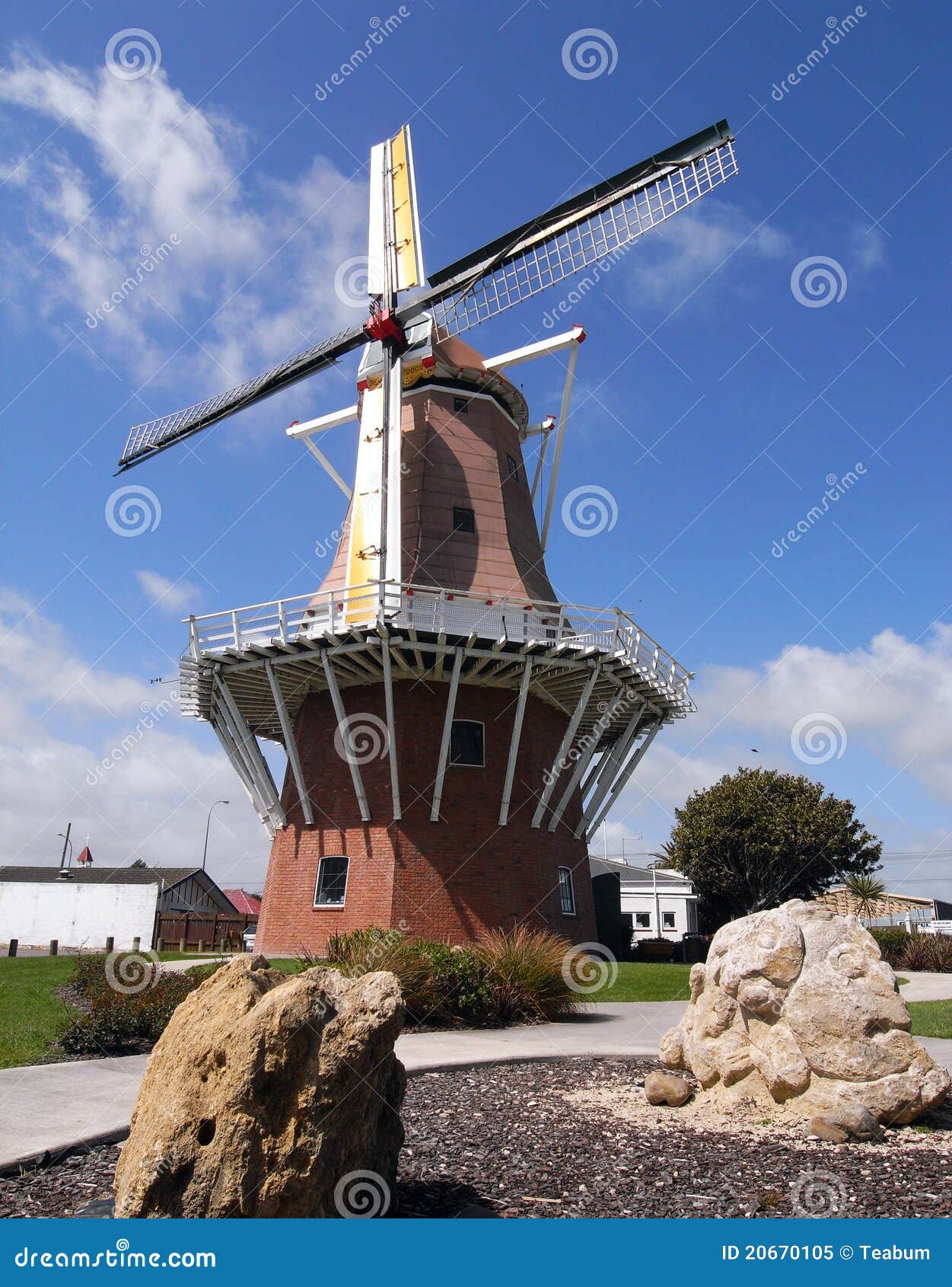 Windmill in Foxton stock image. Image of island, process - 20670105