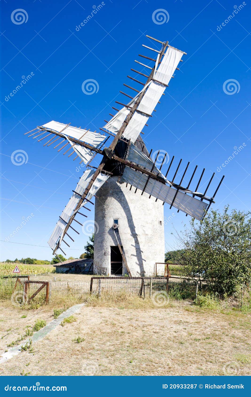 Windmill, France stock image. Image of windmill, mill - 20933287