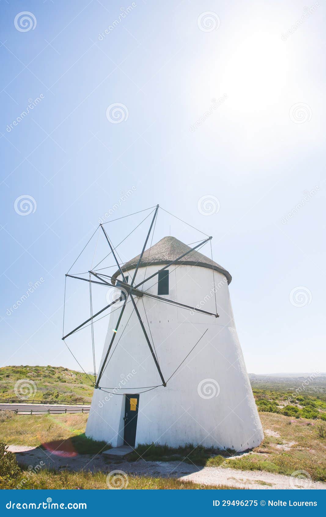 Windmill from the front stock image. Image of antique - 29496275
