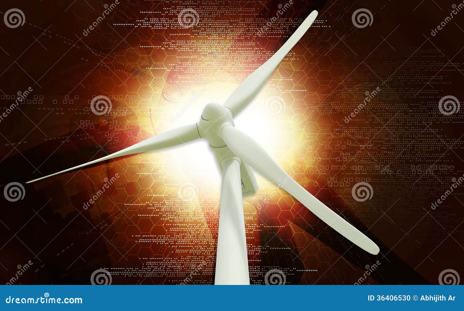 Windmill Generator Power Plant Stock Photo - Image of electricity ...